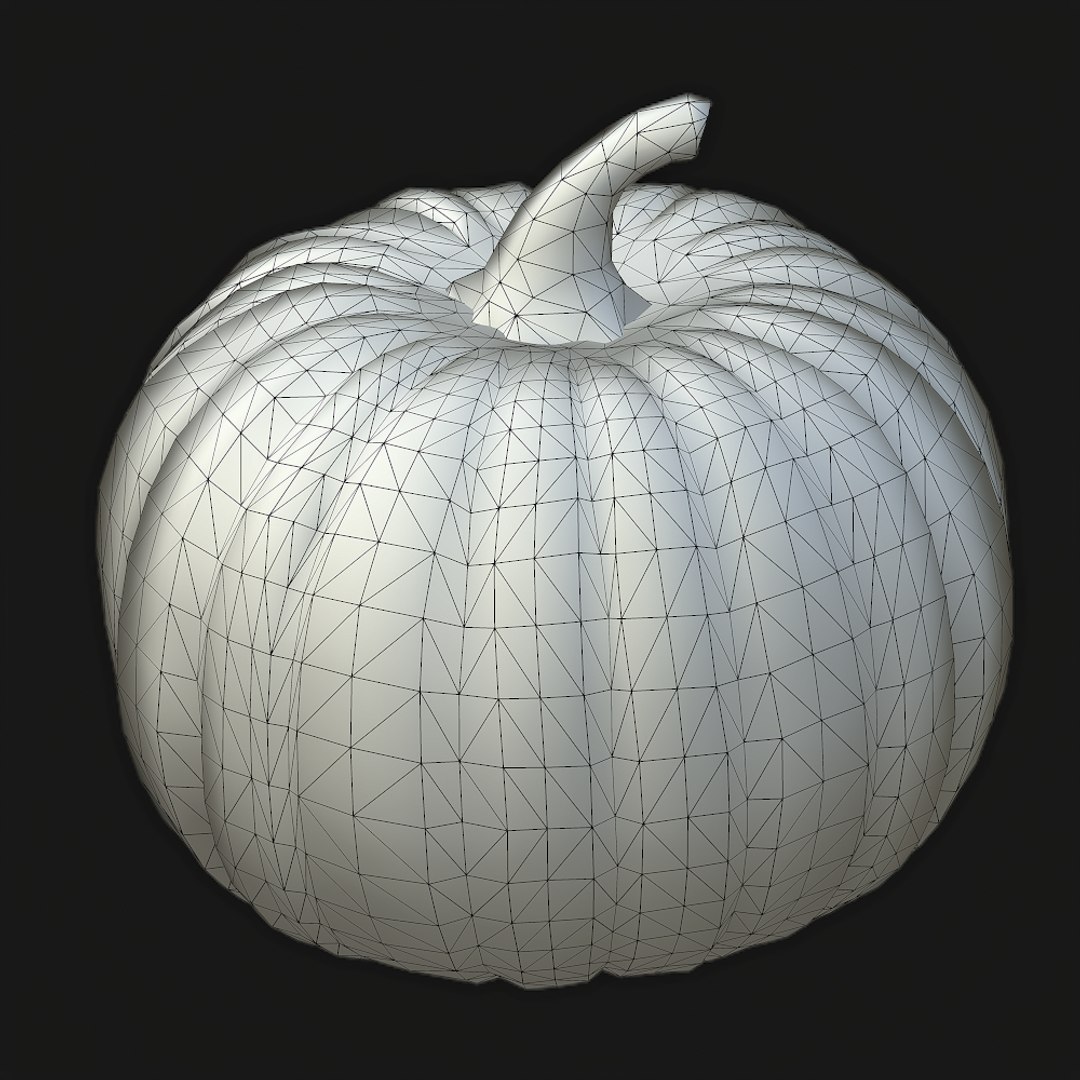 3d Realistic Pumpkin Model