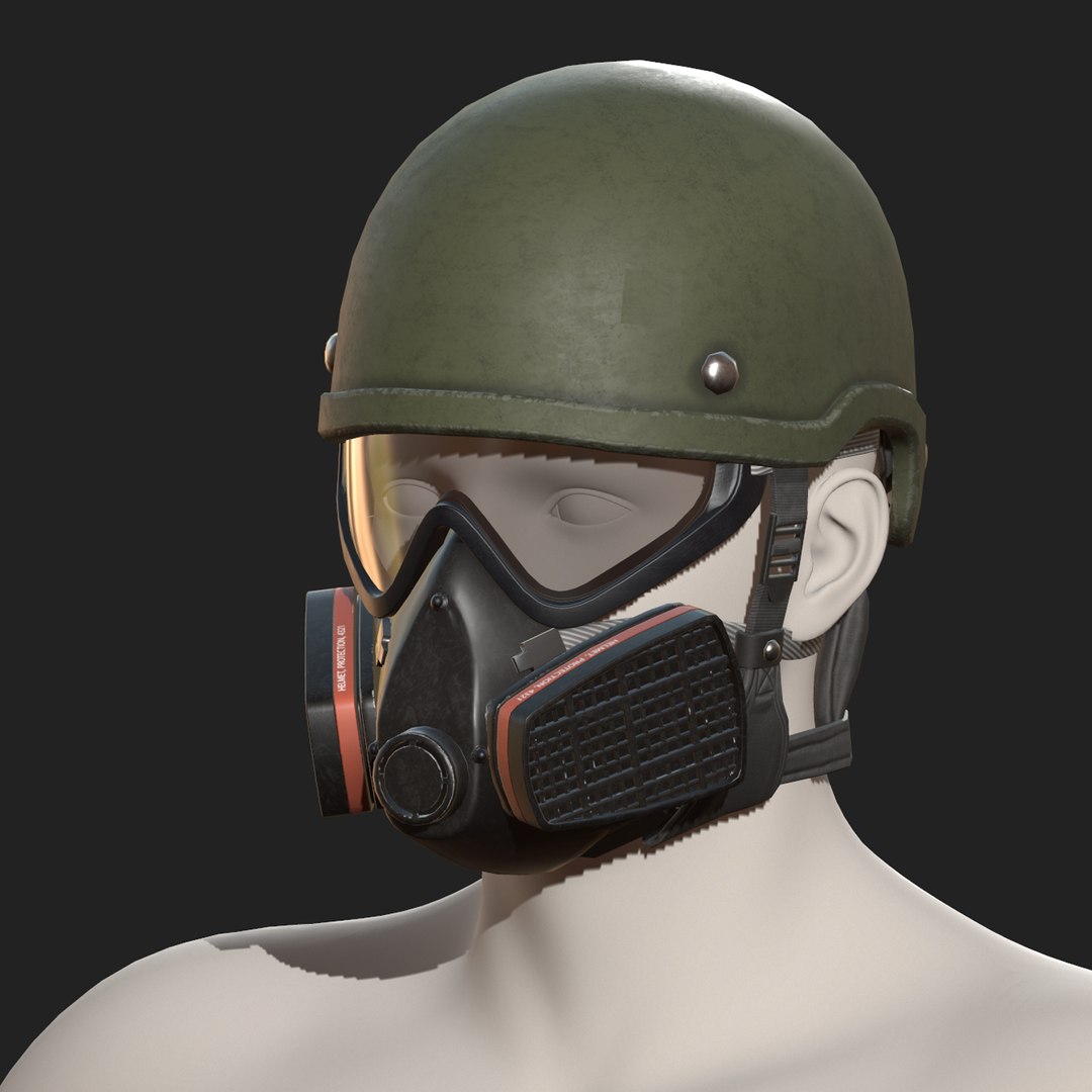 Gas mask 3D model - TurboSquid 1540585