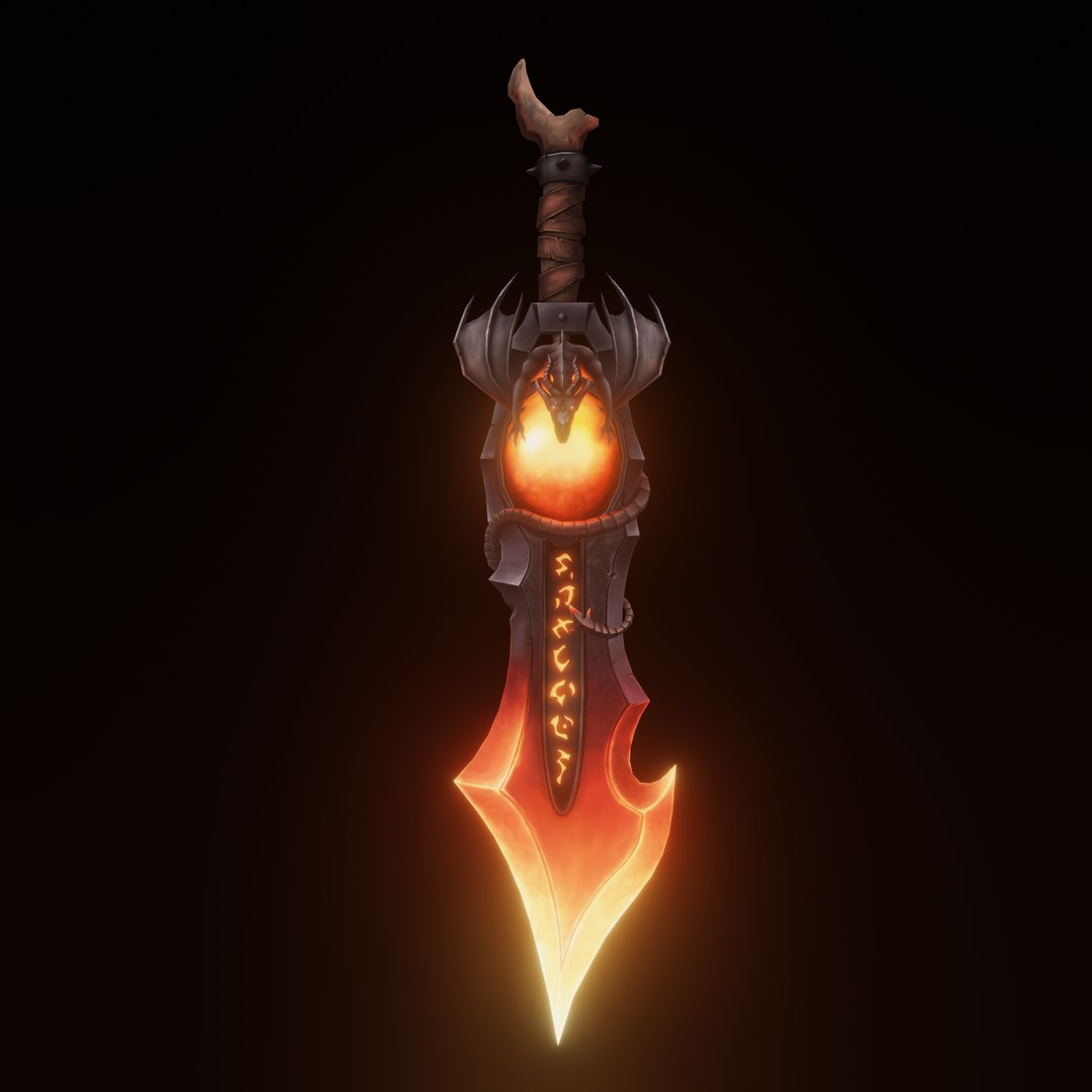 Stylized Fantasy Weapon 3D Model - TurboSquid 2034870