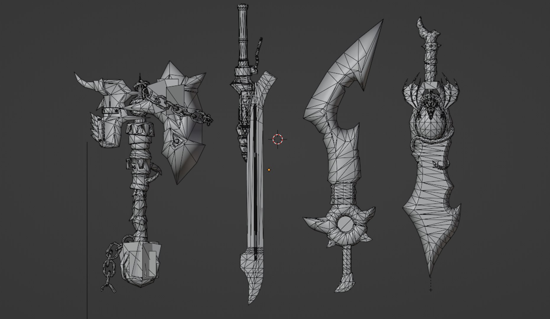 Stylized Fantasy Weapon 3D Model - TurboSquid 2034870