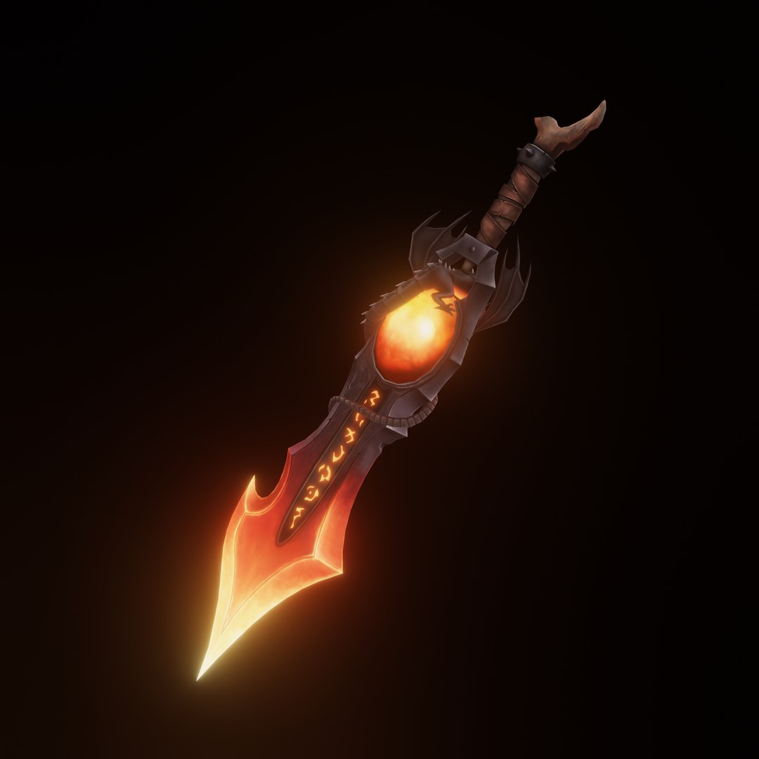 Stylized Fantasy Weapon 3D Model - TurboSquid 2034870