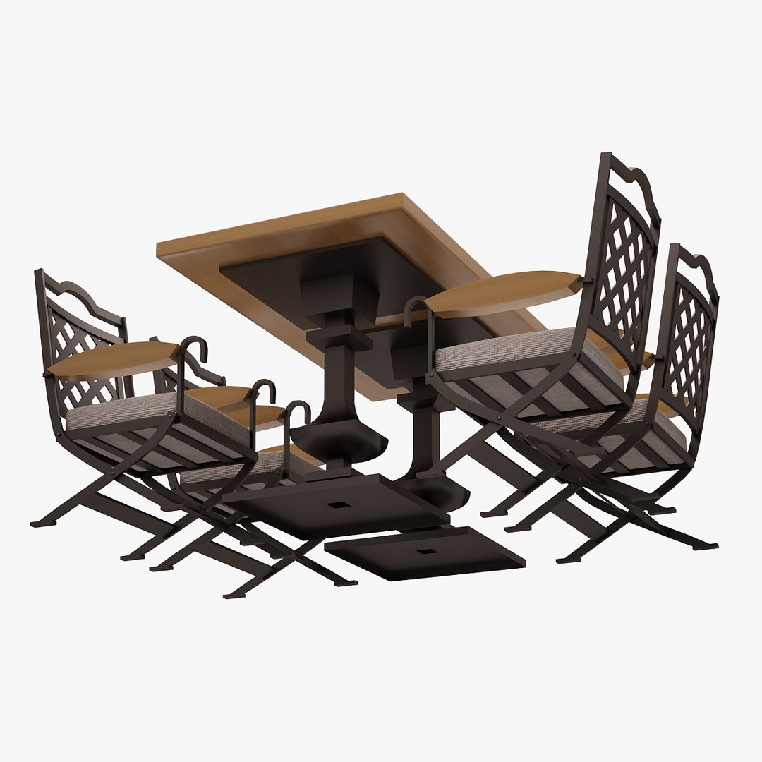 Dinner Set Cafe 3d Max