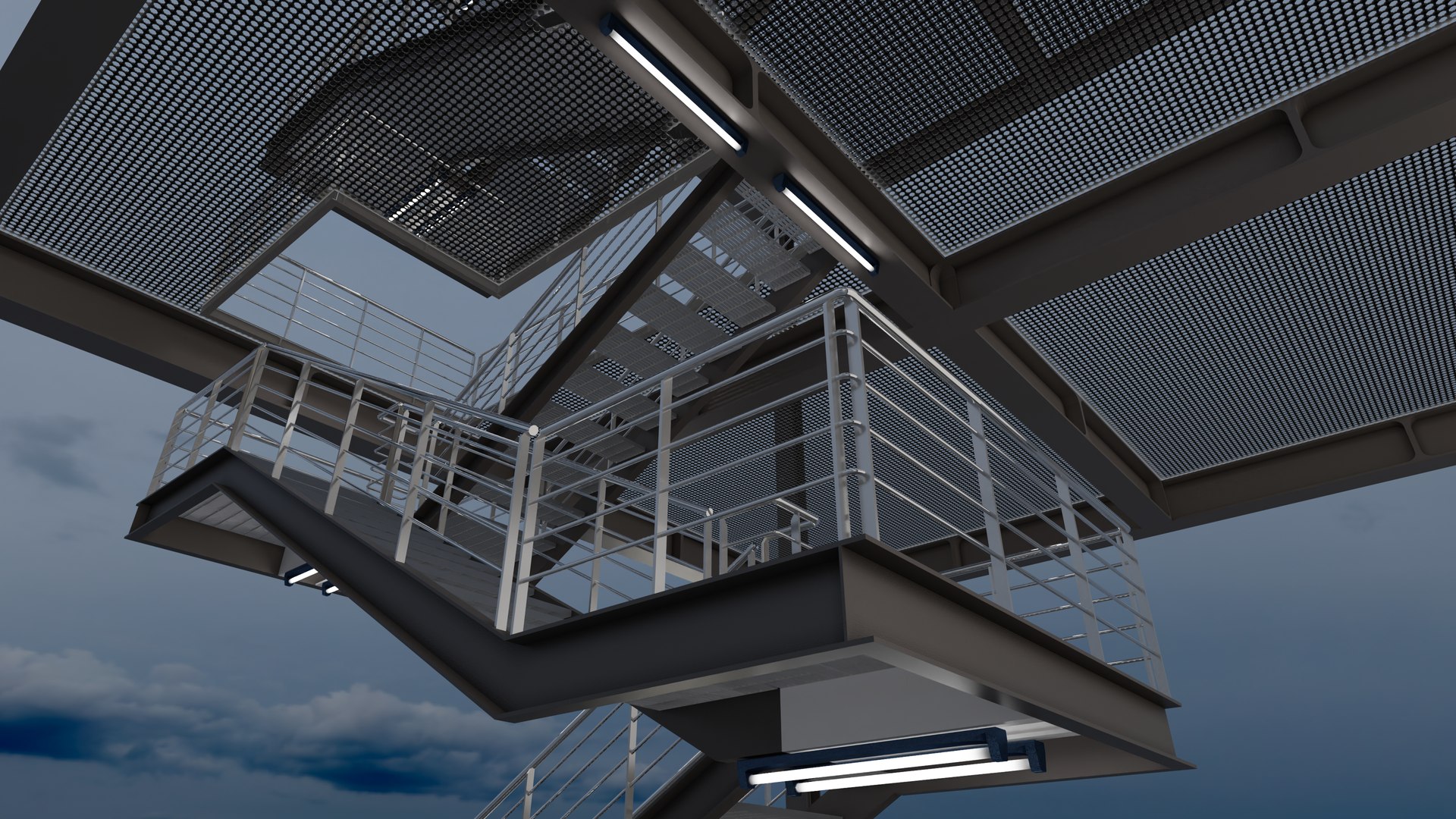 3D Modular Expandable Metallic Structure Model - TurboSquid 2087708