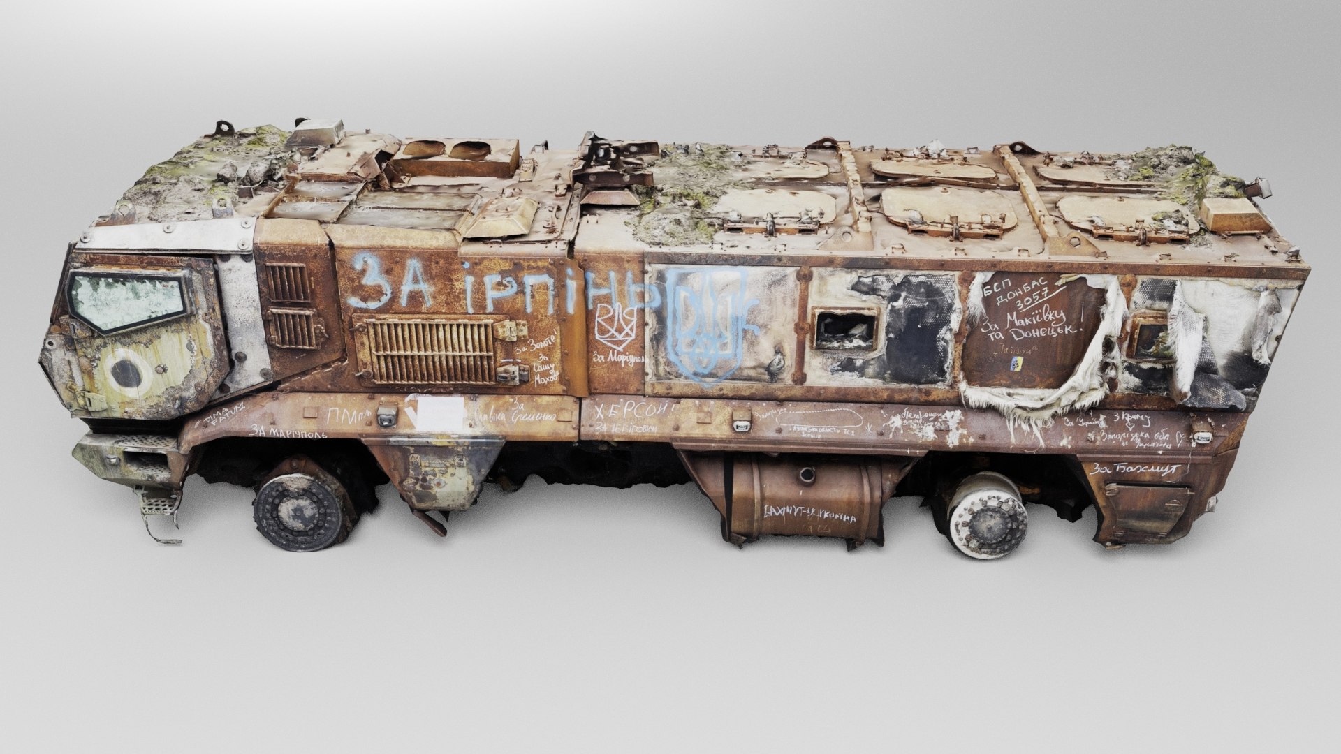 Destroyed KAMAZ-63968 Typhoon-K MRAP Vehicle 3D Model - TurboSquid 2120846