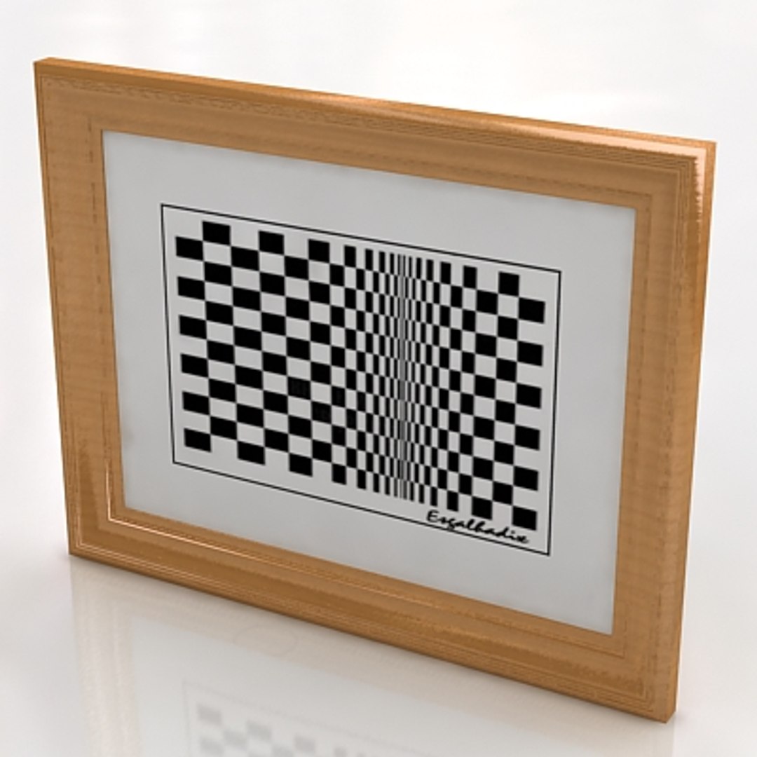 Frames Paintings 3d Model