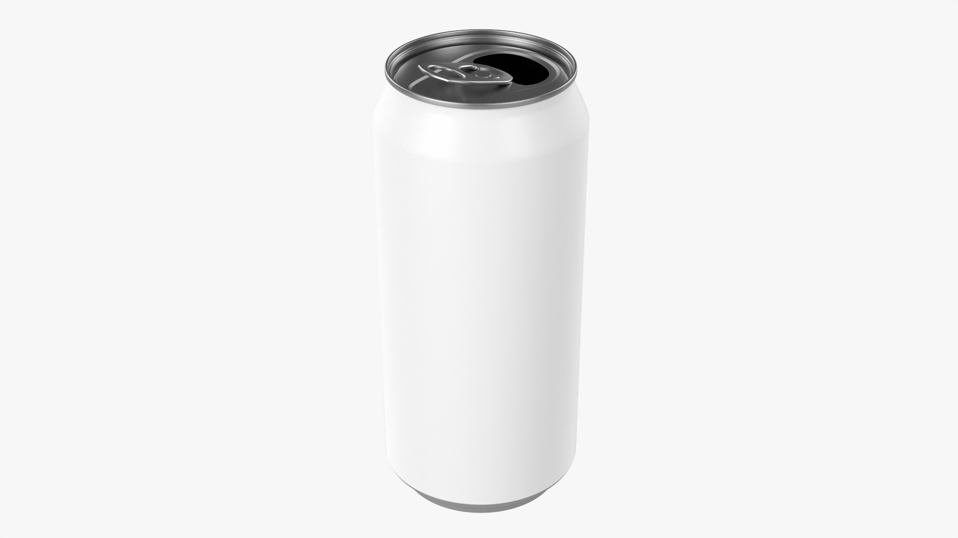 Opened standard beverage can 440 ml 14-87 oz 3D model - TurboSquid 1754460