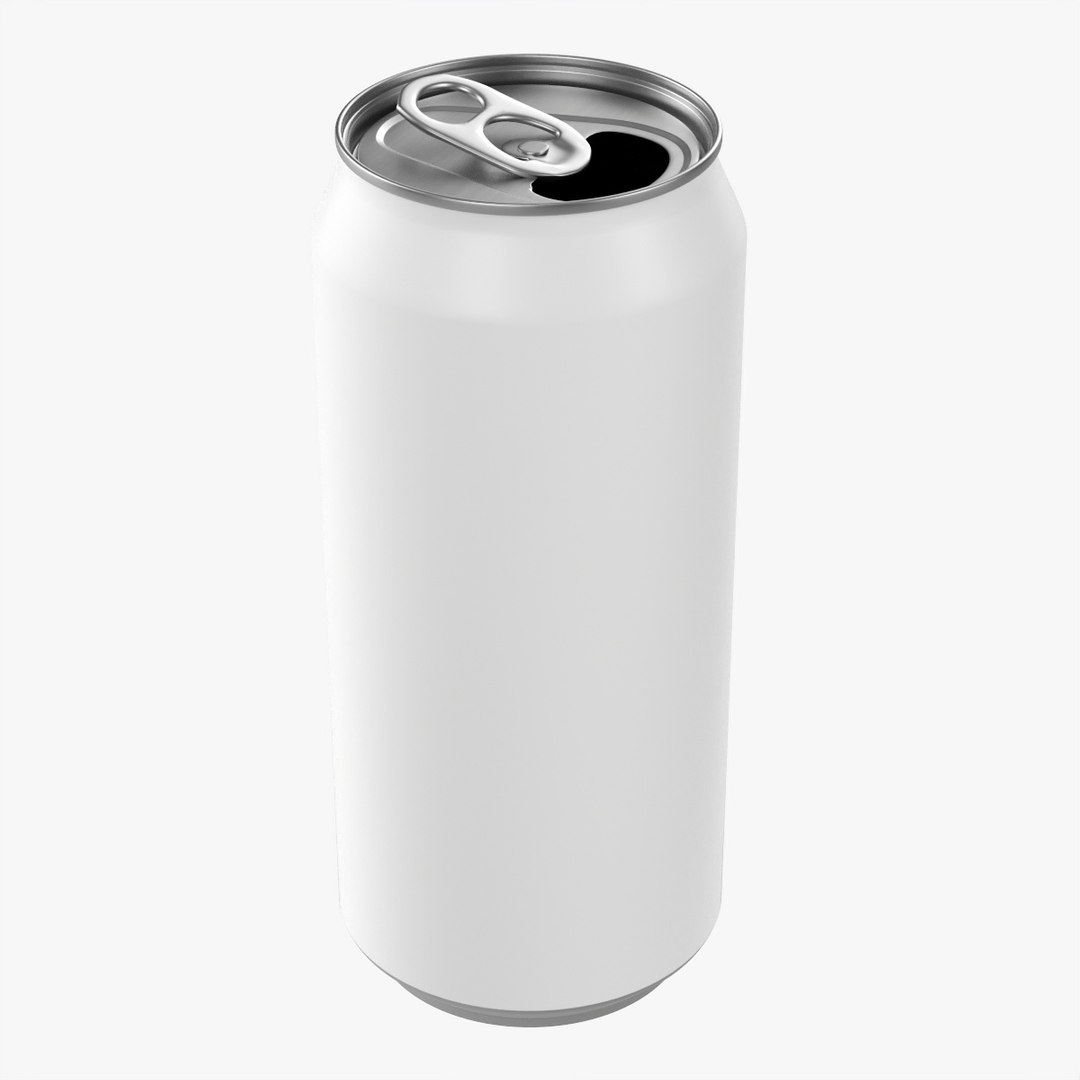 Opened standard beverage can 440 ml 14-87 oz 3D model - TurboSquid 1754460