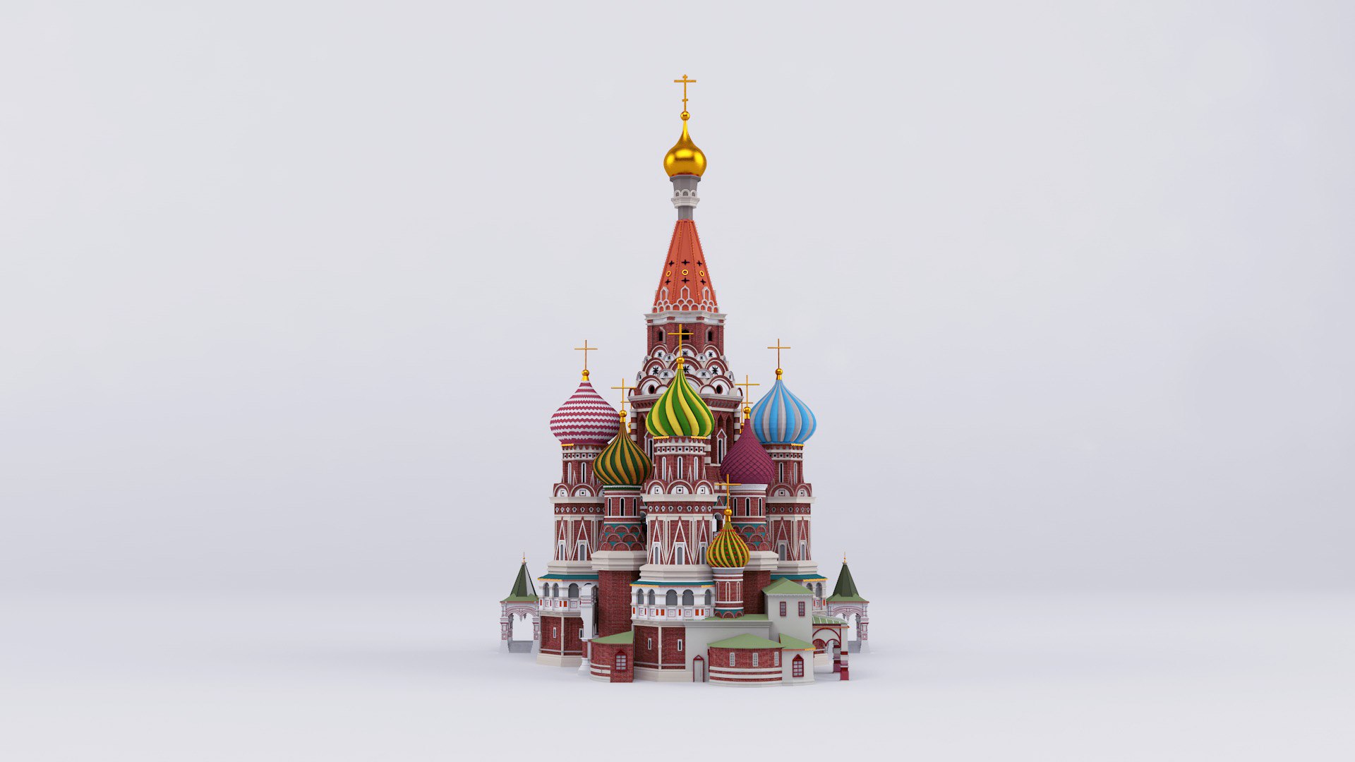 3D Saint Basils Cathedral Moscow - TurboSquid 1981121