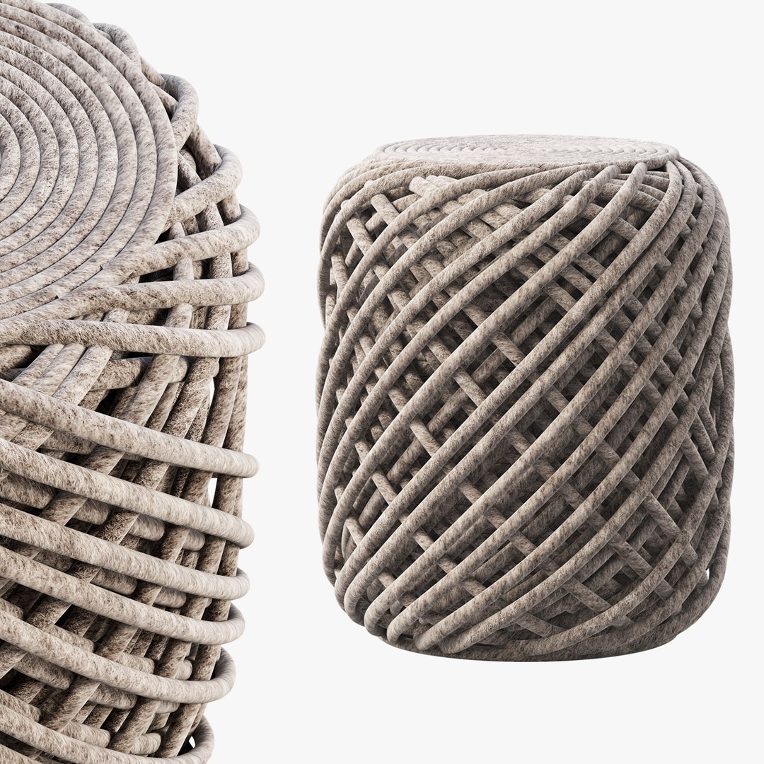 Joybird Conroy Pouf 3D model - TurboSquid 1792528