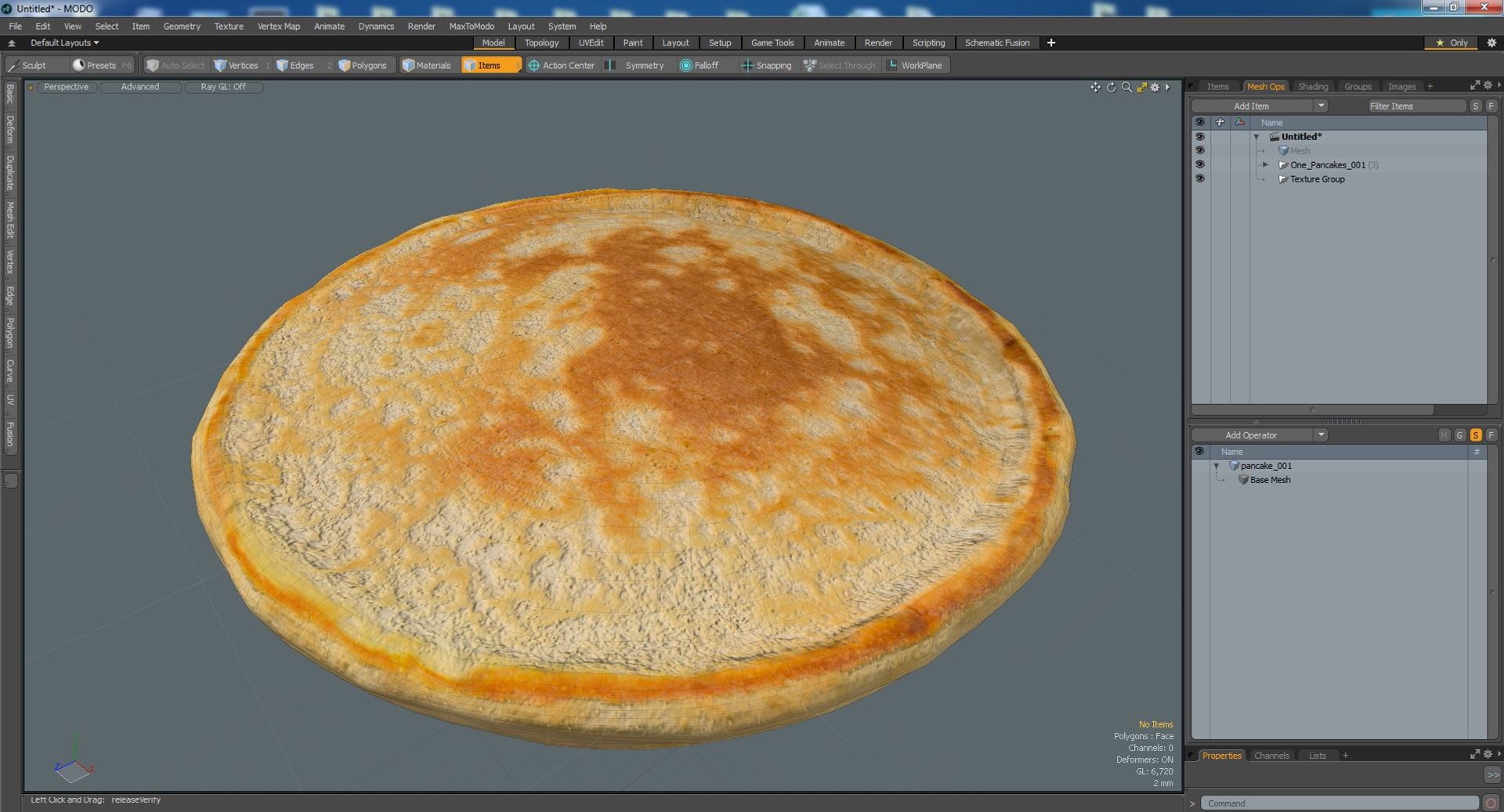 3D One Pancakes model - TurboSquid 1950852