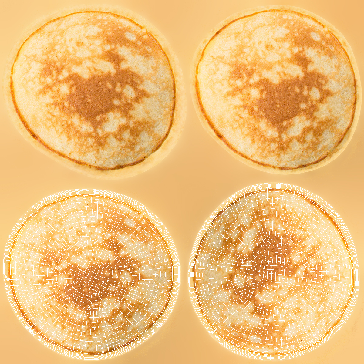 3D One Pancakes model - TurboSquid 1950852