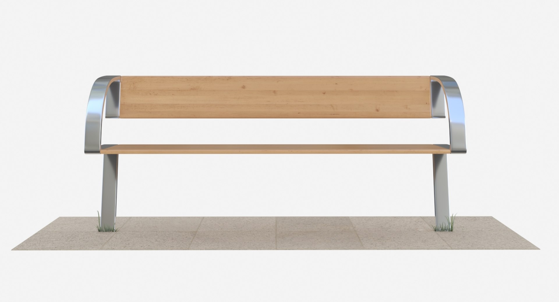 Street Bench 3D Model - TurboSquid 1317467