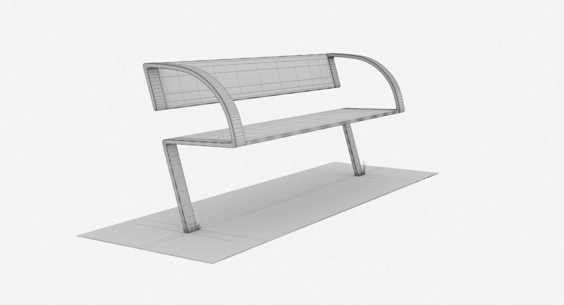 Street Bench 3D Model - TurboSquid 1317467