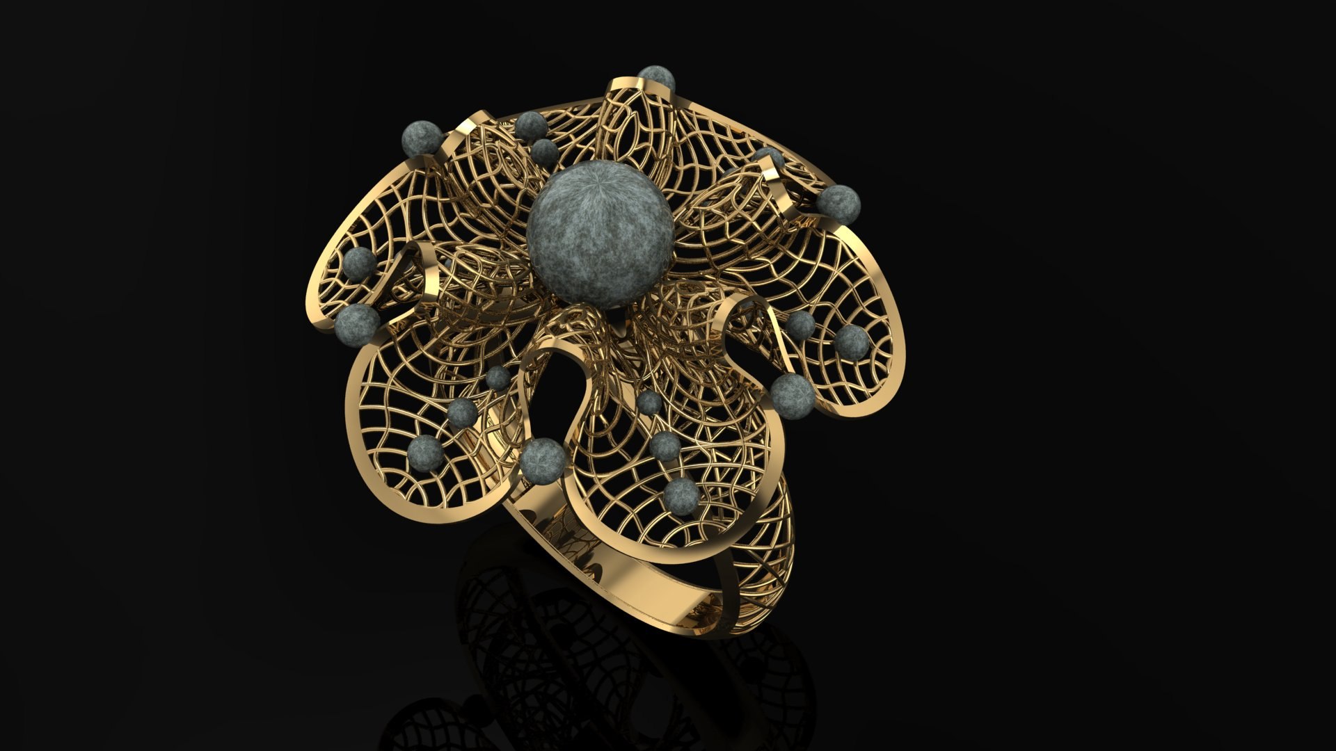 Gold ring 3D model - TurboSquid 1697676