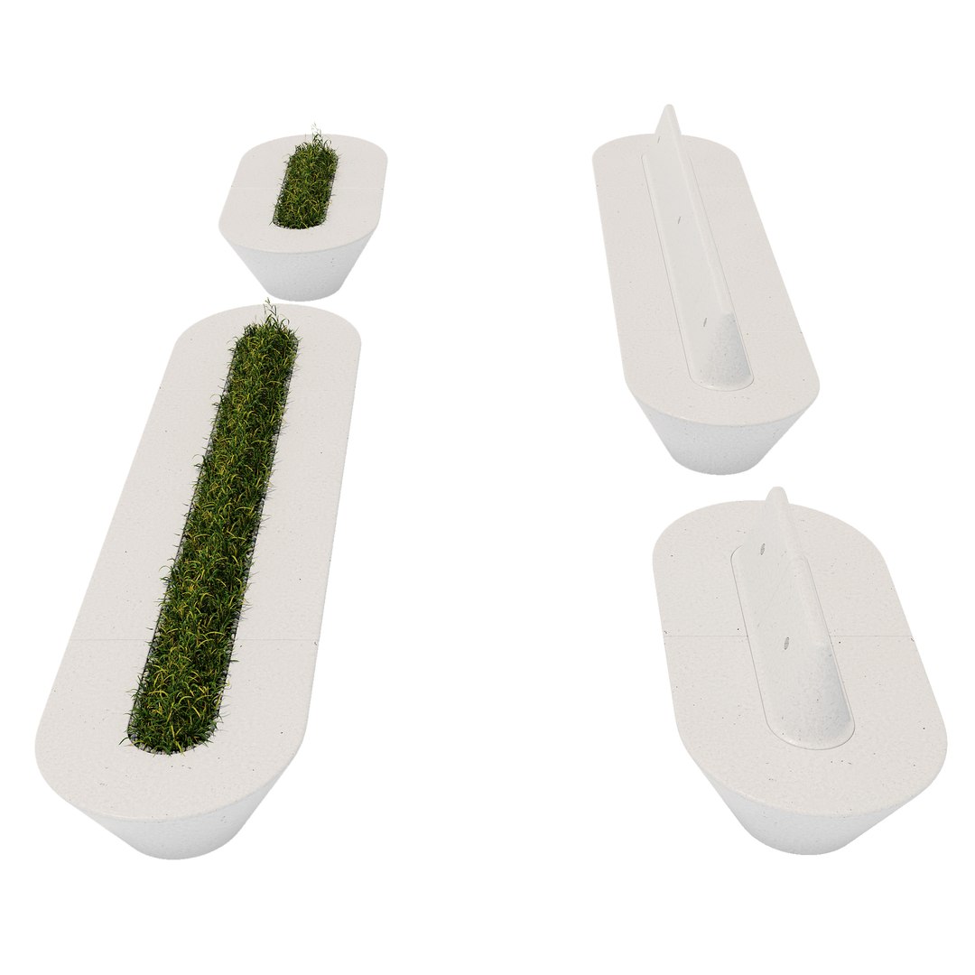 3D Delta Modular Benches Model - TurboSquid 1991016