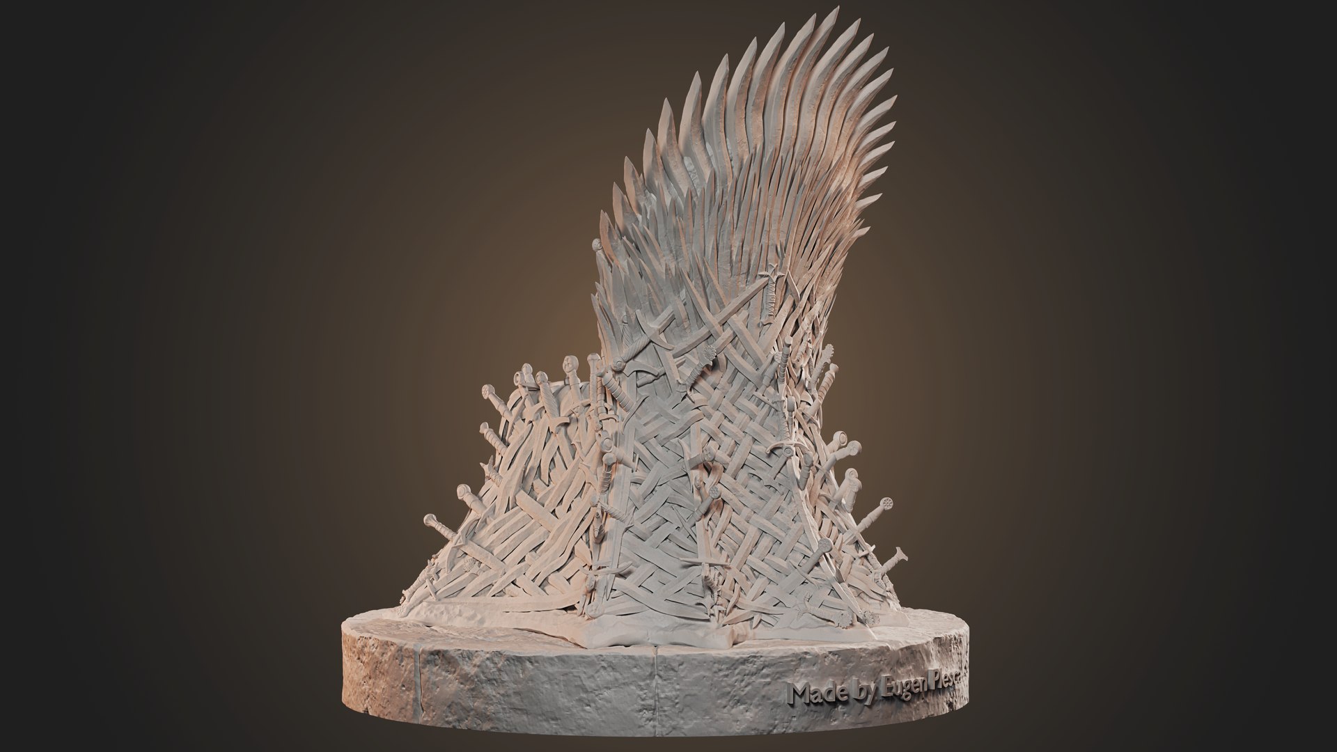 3D Throne Of Swords Model - TurboSquid 2355439