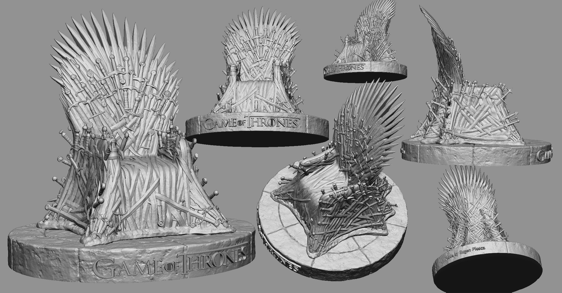3D Throne Of Swords Model - TurboSquid 2355439