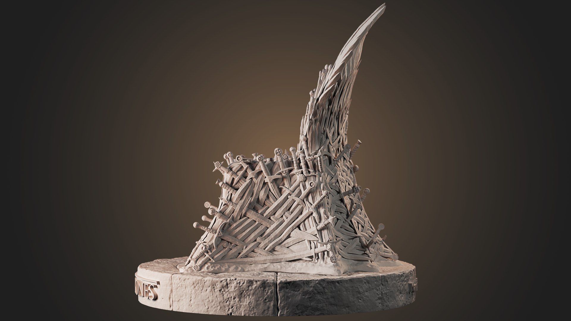 3D Throne Of Swords Model - TurboSquid 2355439