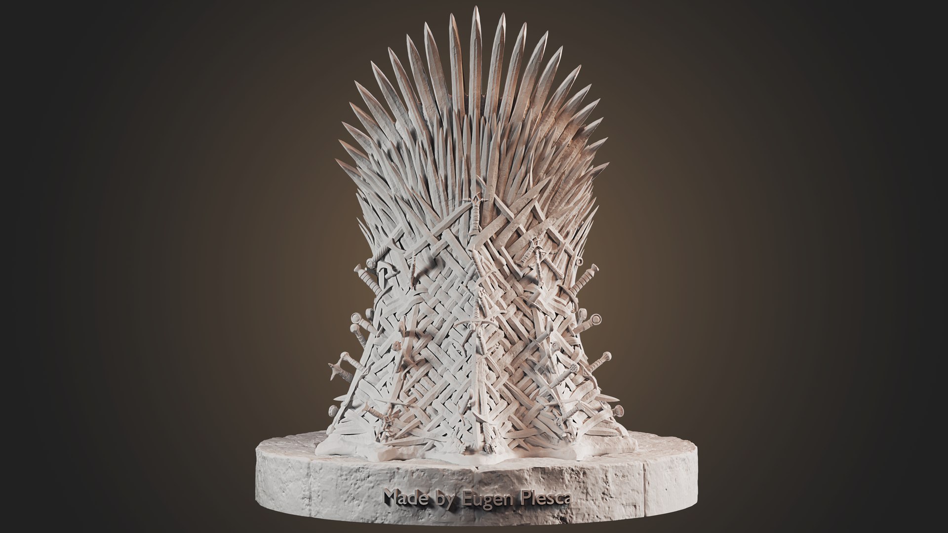 3D Throne Of Swords Model - TurboSquid 2355439