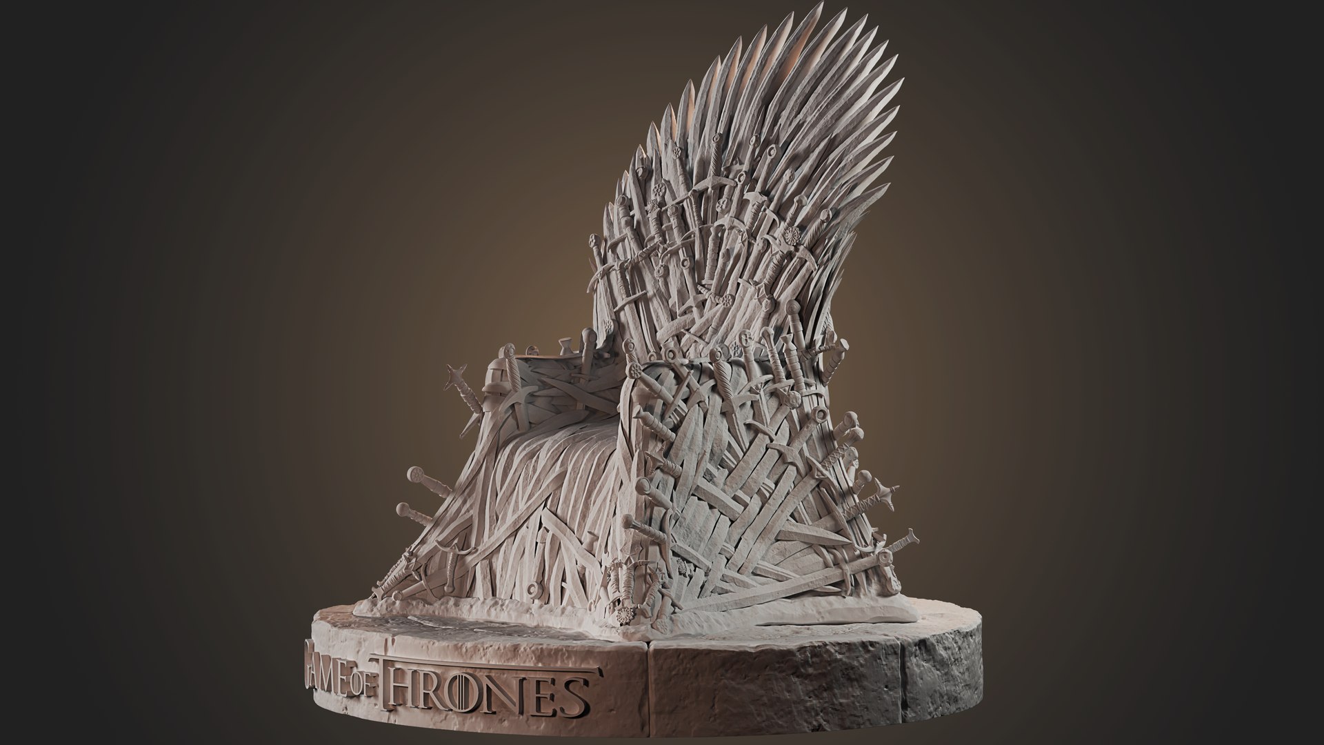 3D Throne Of Swords Model - TurboSquid 2355439