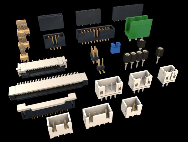 3D Electronic connectors model - TurboSquid 1747582