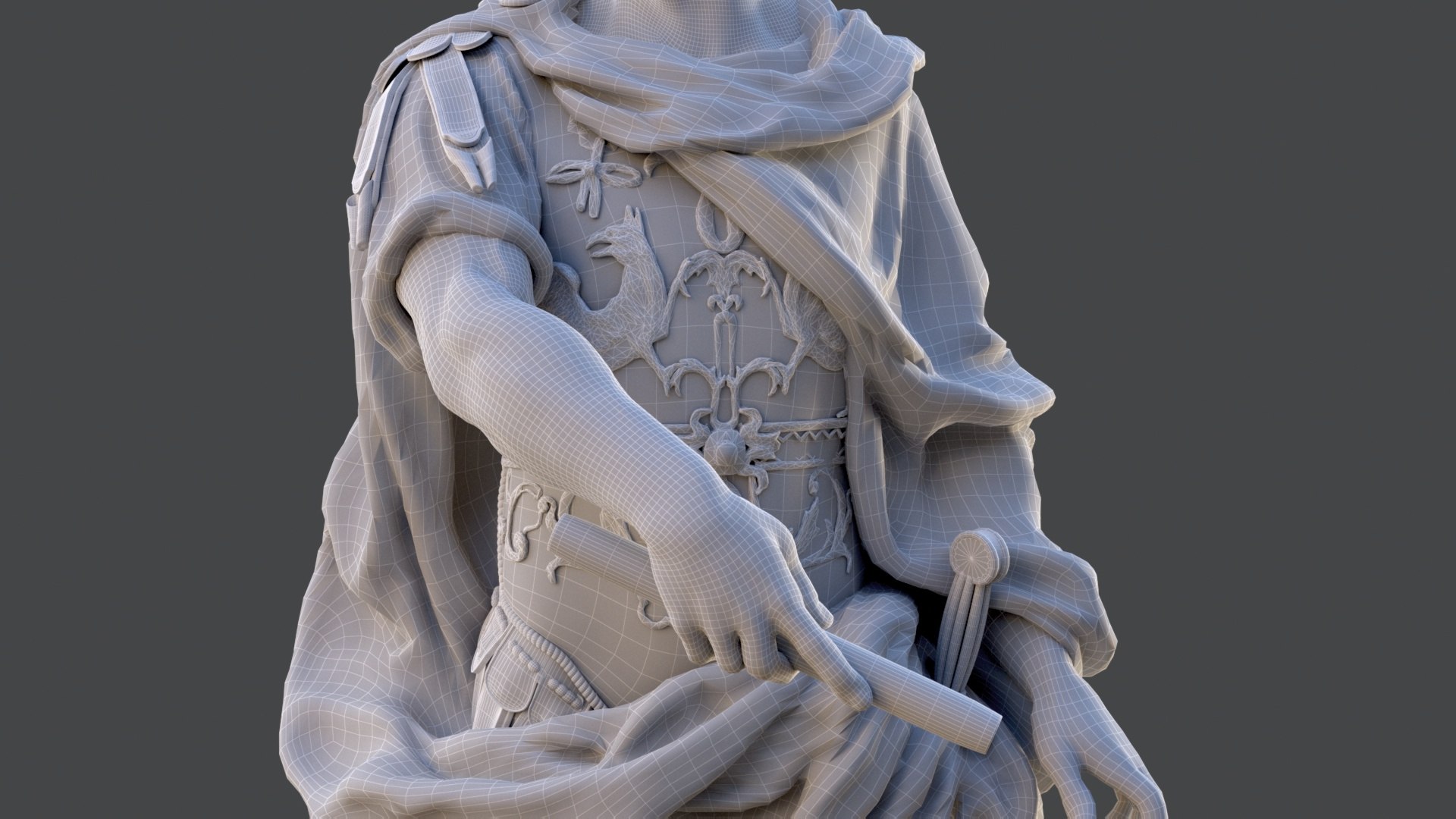 3D Caesar Statue - TurboSquid 1478133