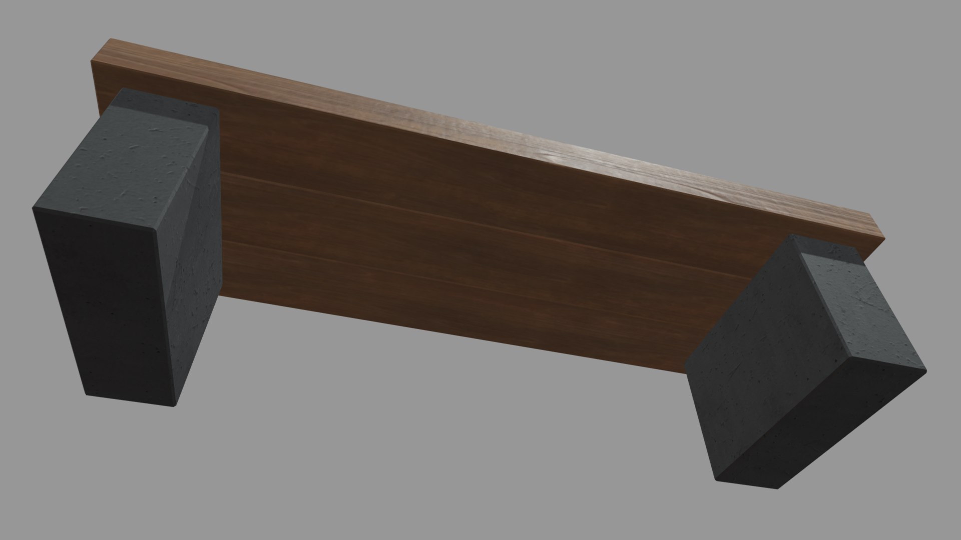 3D Model Low Poly Bench 08 - TurboSquid 2411451