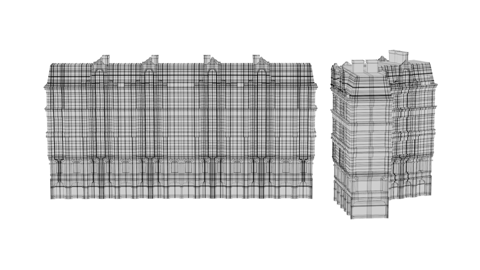 Haussmann Building 3D Model - TurboSquid 2219964