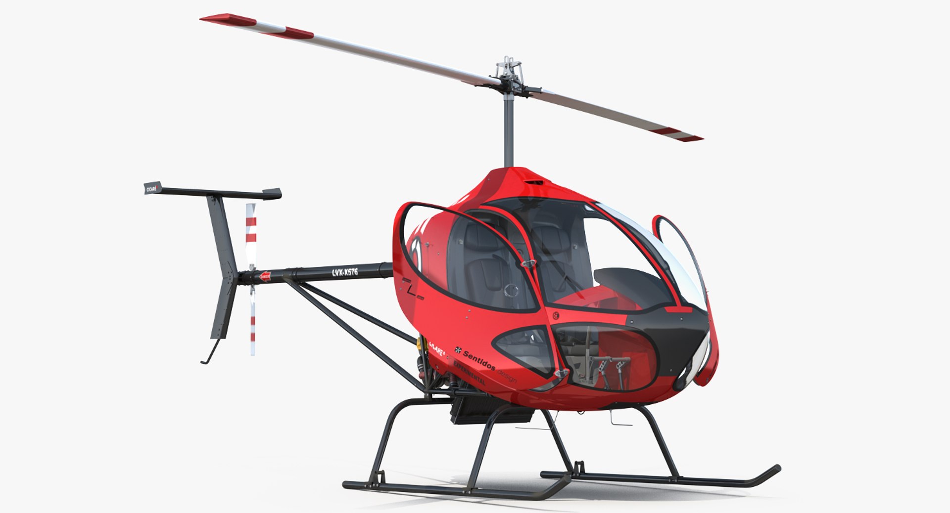 Sport helicopter cicare 8 model - TurboSquid 1150580