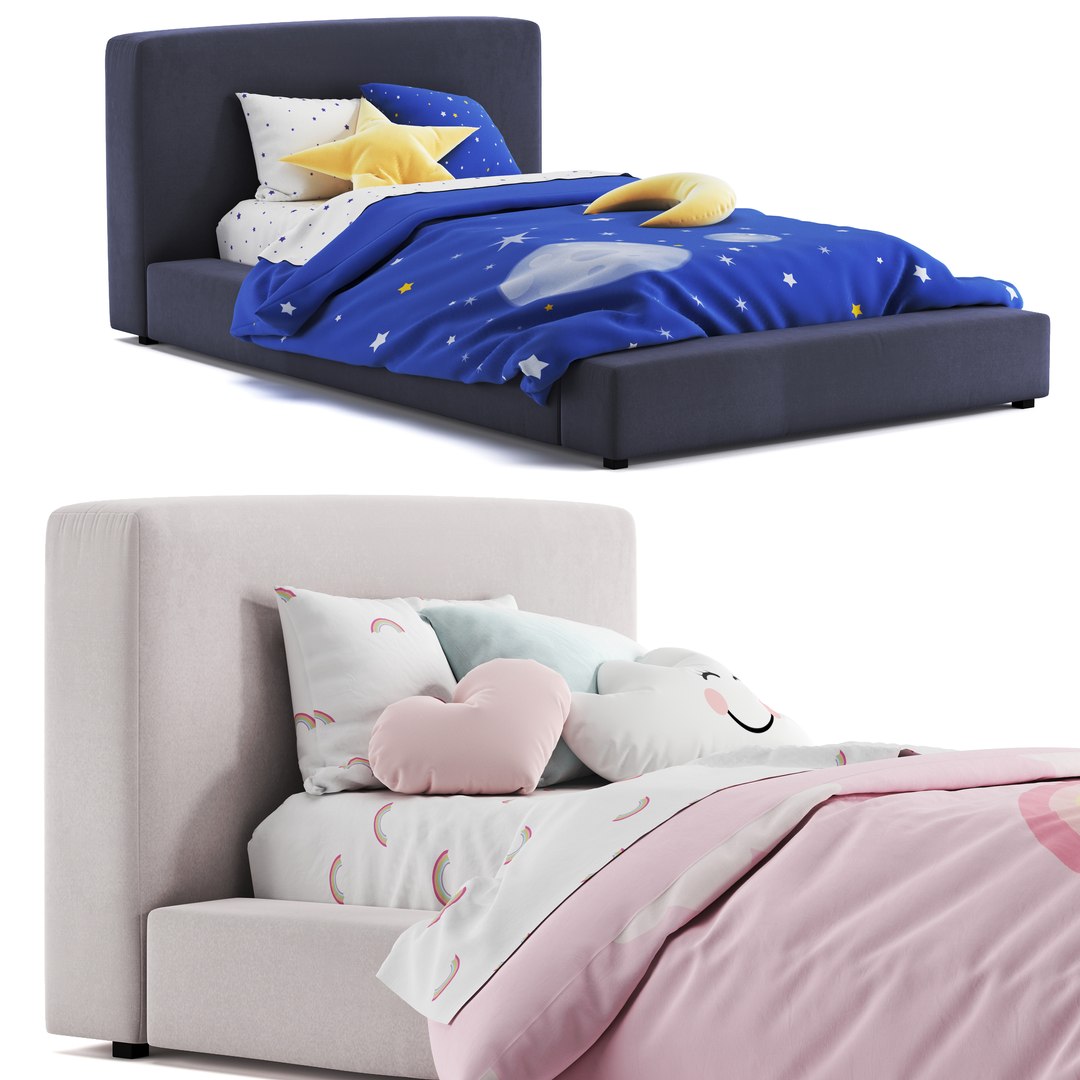Pottery Barn Alex Platform Bed 3D Model - TurboSquid 1839508