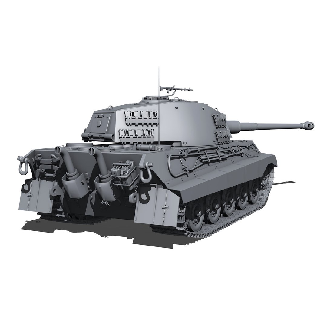 3d Sd Kfz 182 Tiger Ii Model