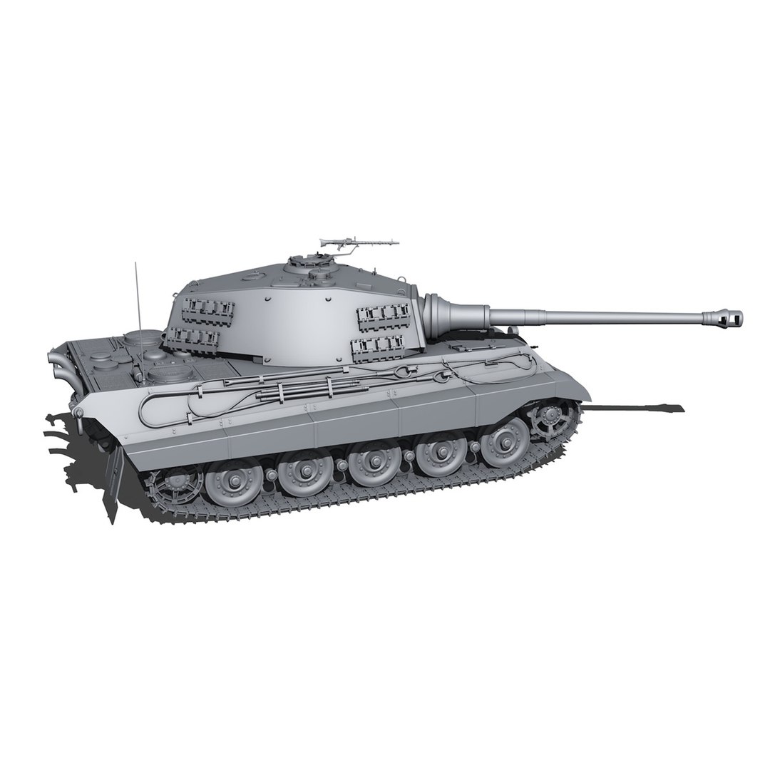 3d Sd Kfz 182 Tiger Ii Model