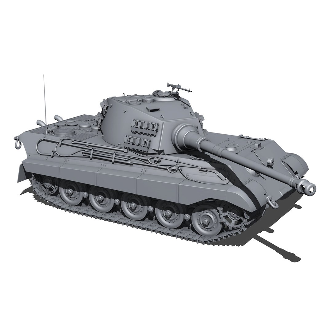 3d Sd Kfz 182 Tiger Ii Model