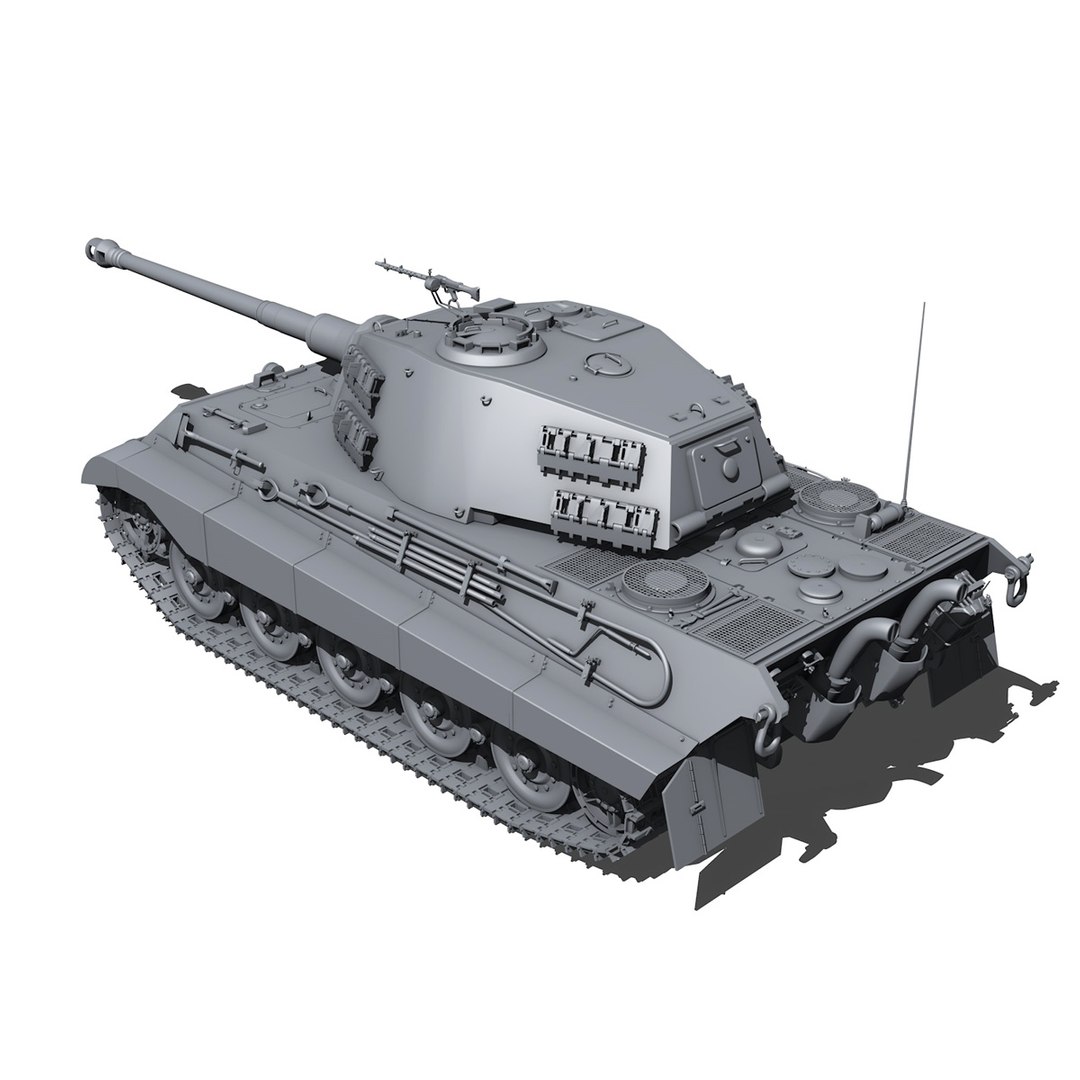 3d Sd Kfz 182 Tiger Ii Model