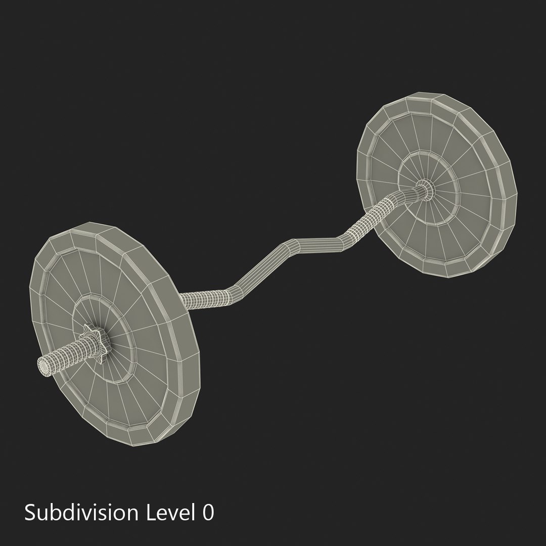 barbell 3d model