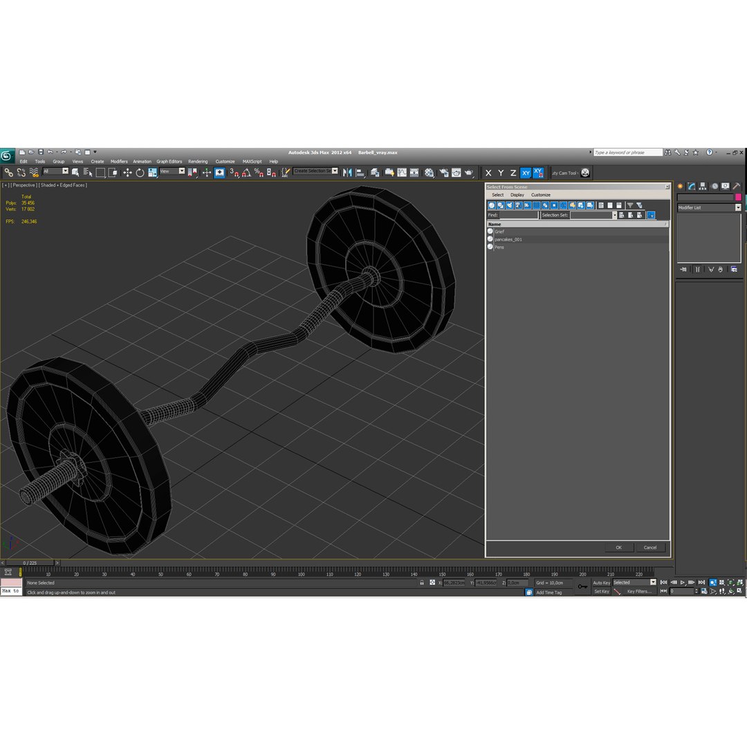 barbell 3d model