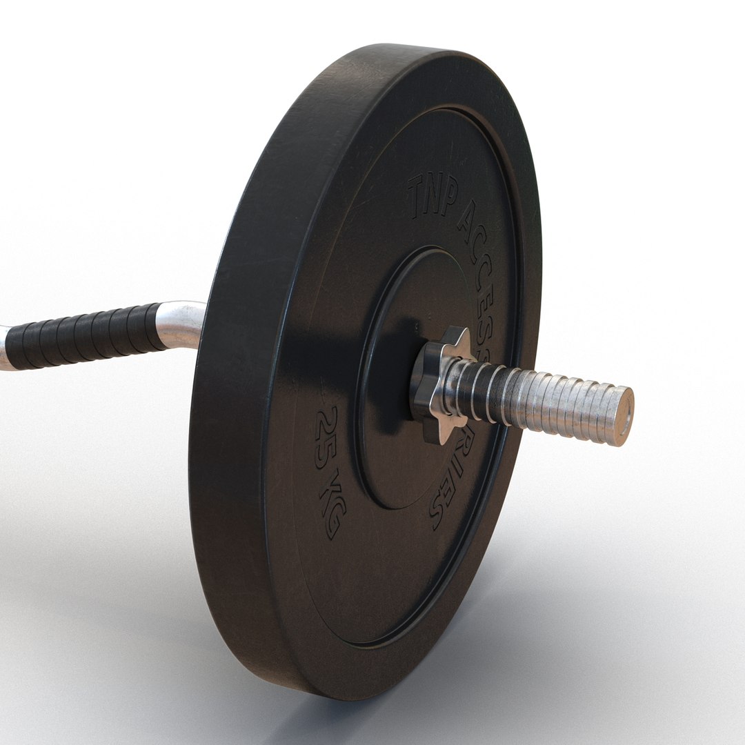 barbell 3d model