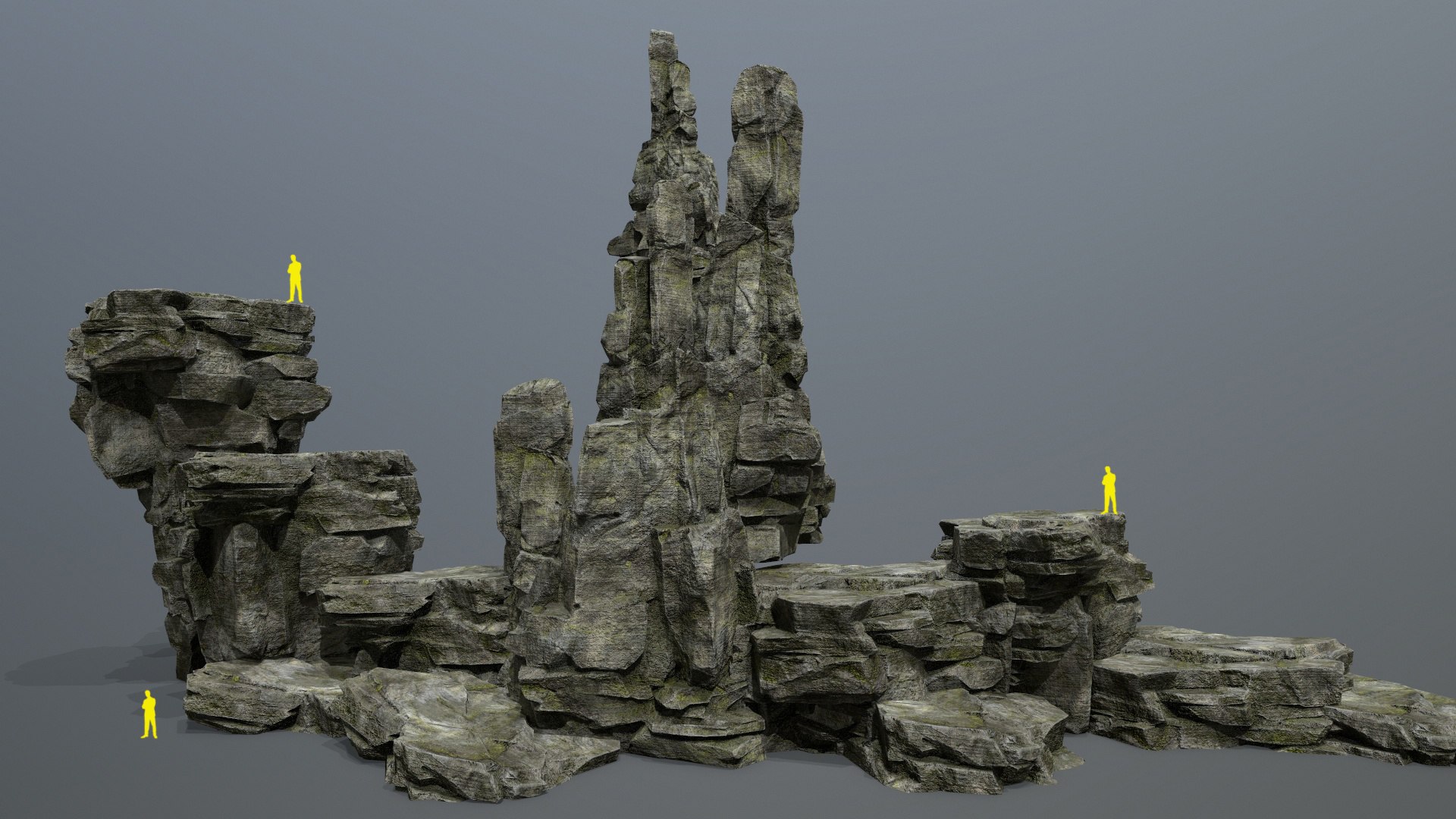 Cliff Rocks 3D Model - TurboSquid 2121716