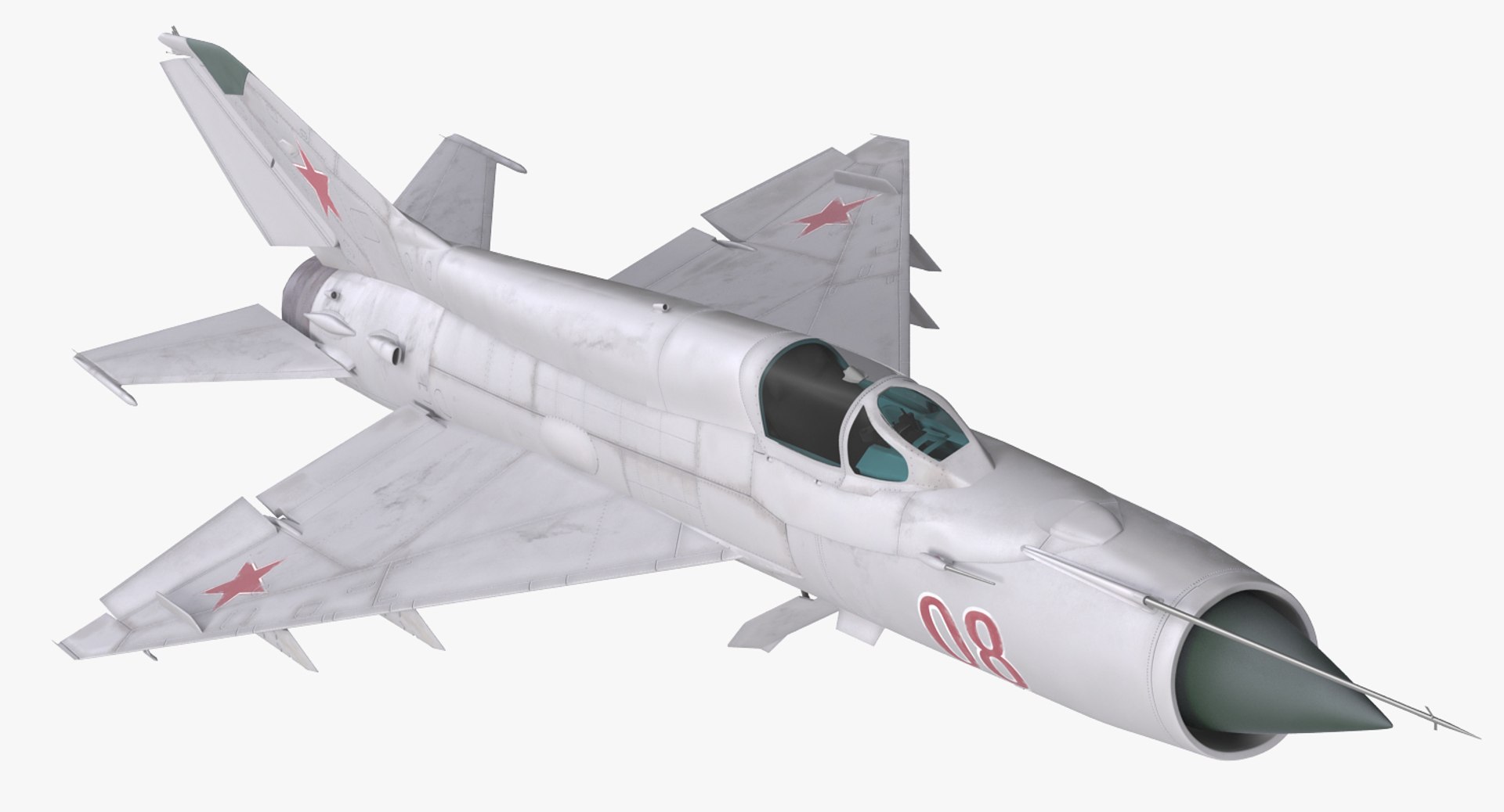 fighter mig-21 fishbed russian 3d max