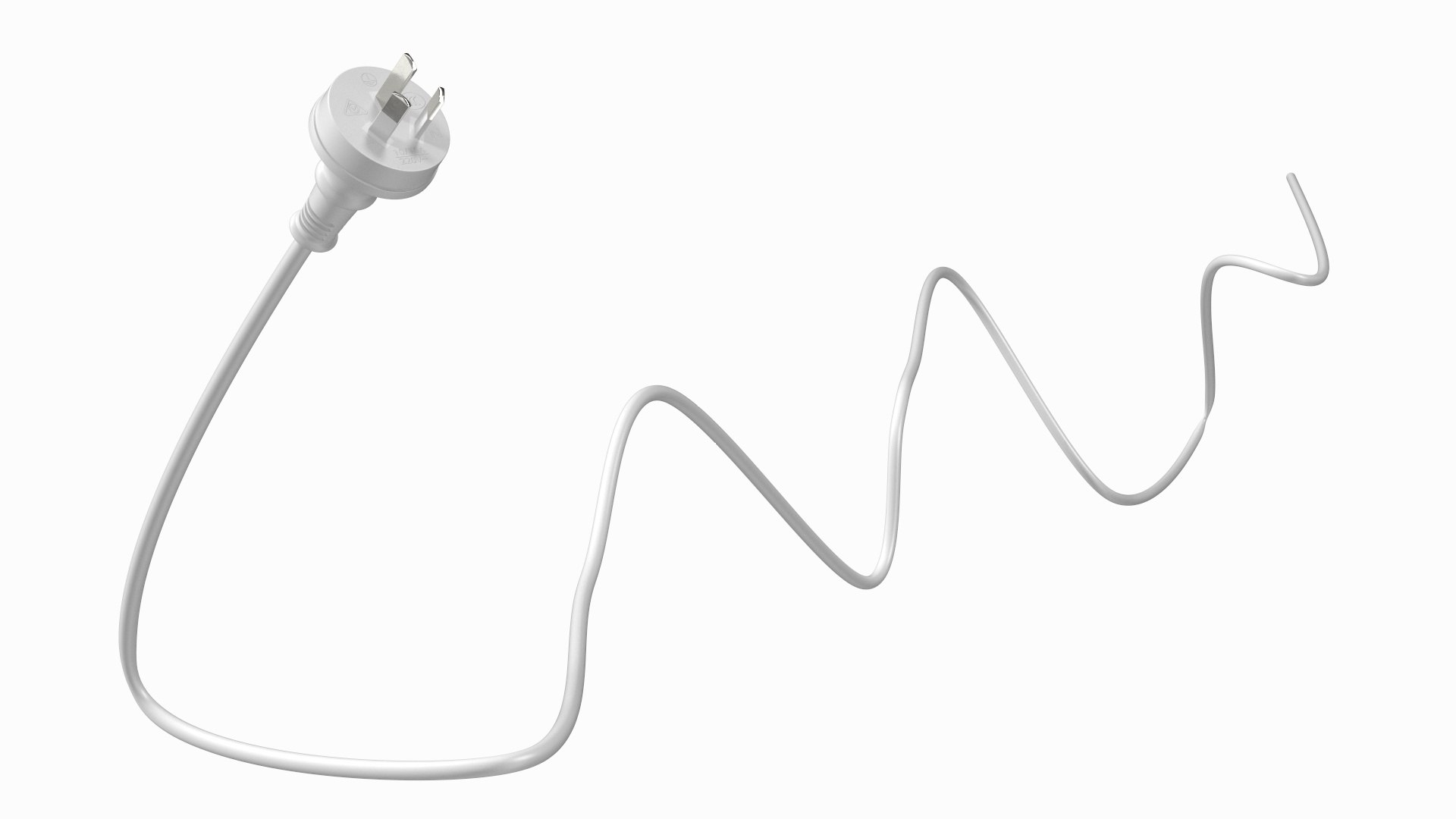 3D Type I Electric Plug White Rigged for Maya model - TurboSquid 2069347