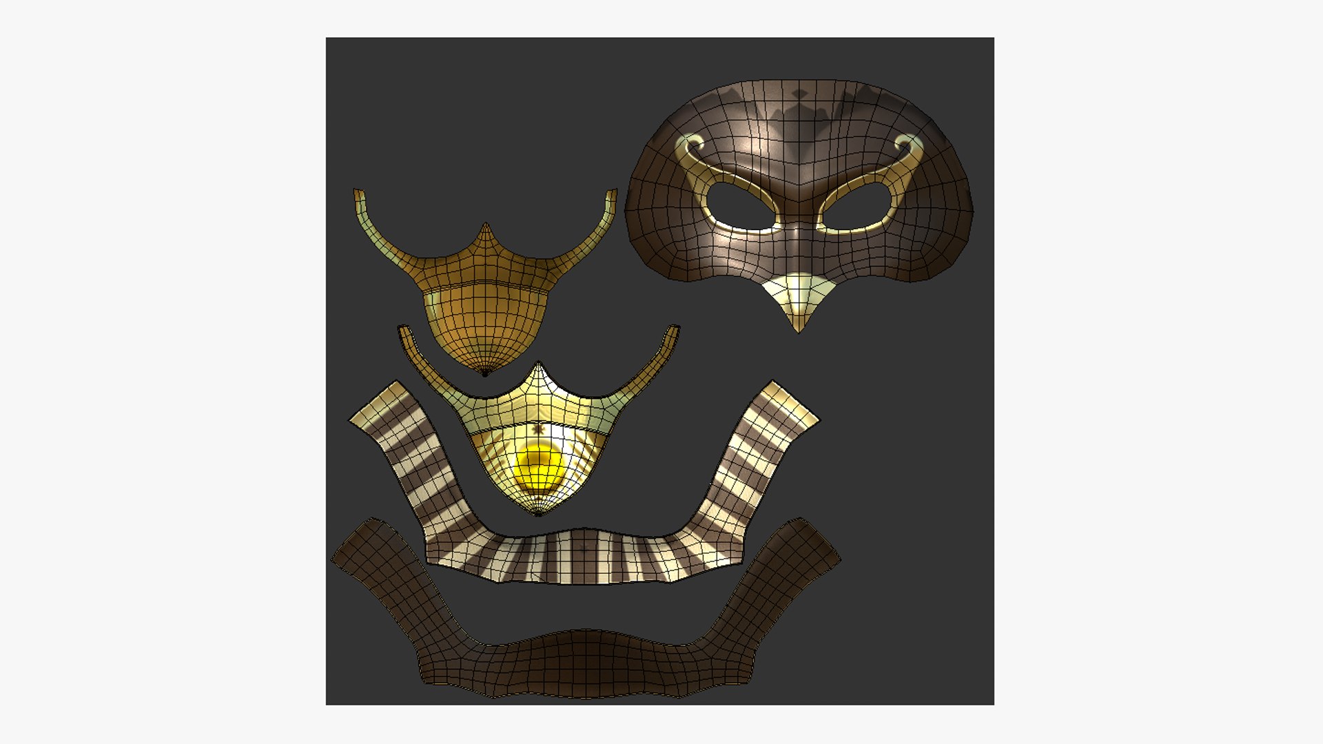 3D Model Ra Mask A06 - Egyptian Gods Character Clothing - TurboSquid ...