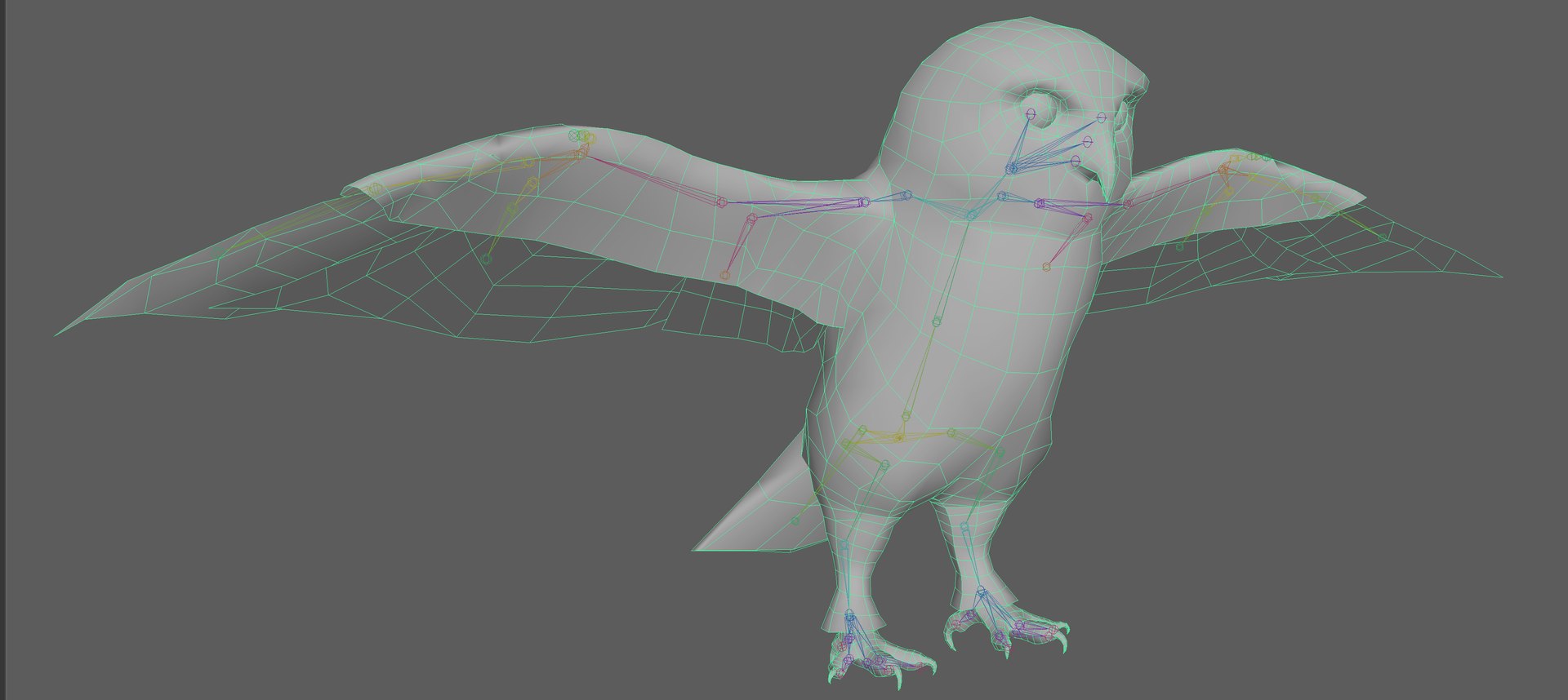 Snowy White Owl Low Poly Rig 3D - TurboSquid 1989111