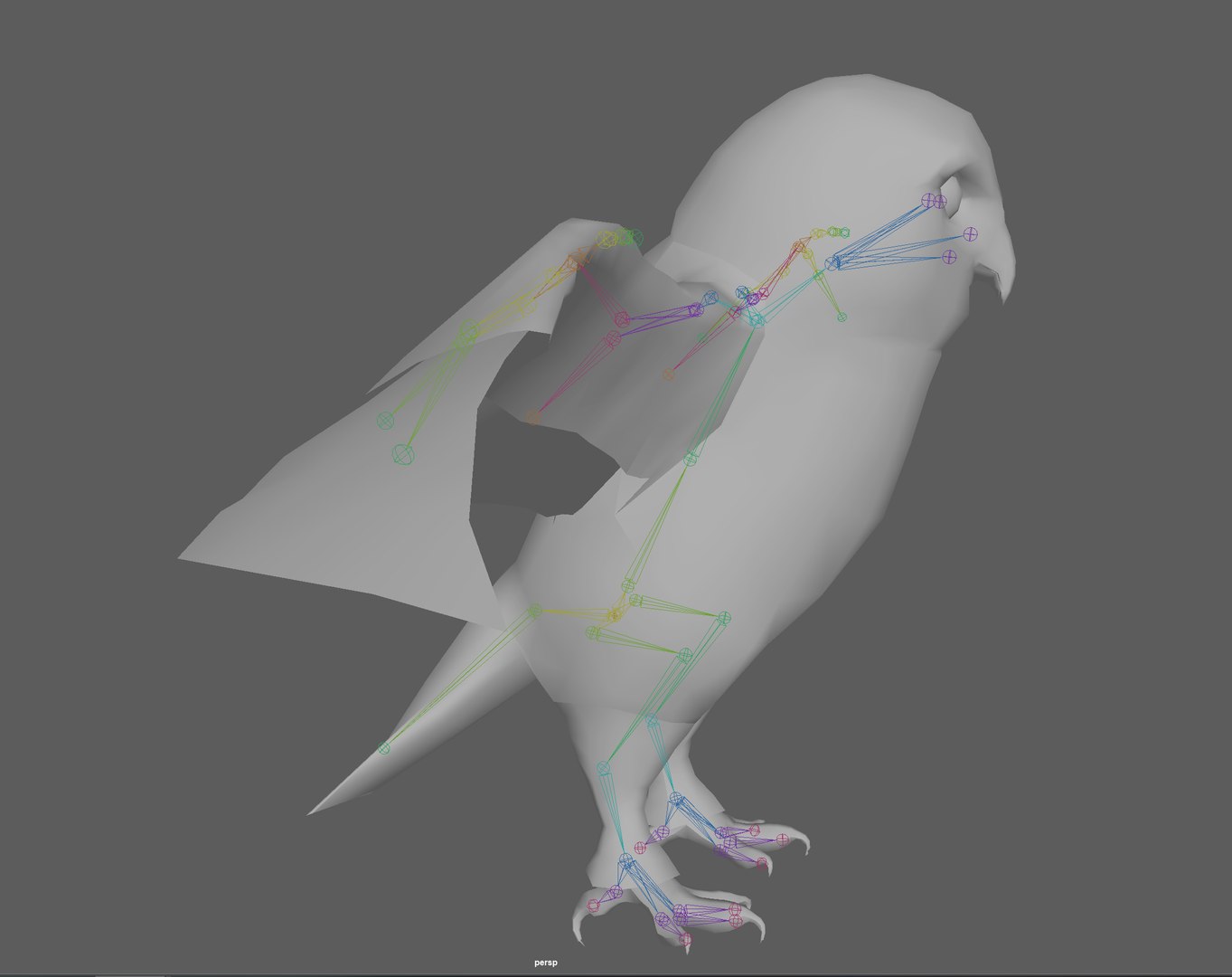 Snowy White Owl Low Poly Rig 3D - TurboSquid 1989111