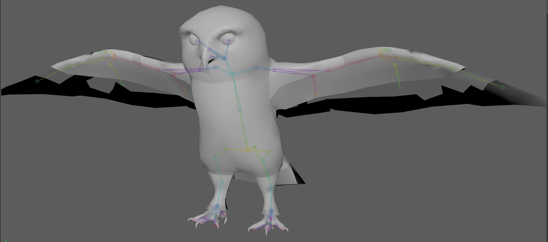 Snowy White Owl Low Poly Rig 3D - TurboSquid 1989111
