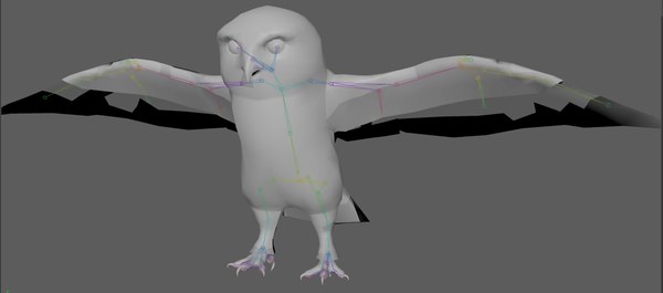 Snowy White Owl Low Poly Rig 3D - TurboSquid 1989111
