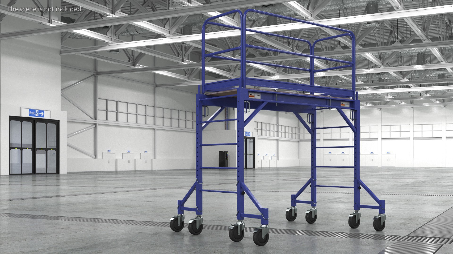 Rolling Scaffold Blue 3D model - TurboSquid 2128808