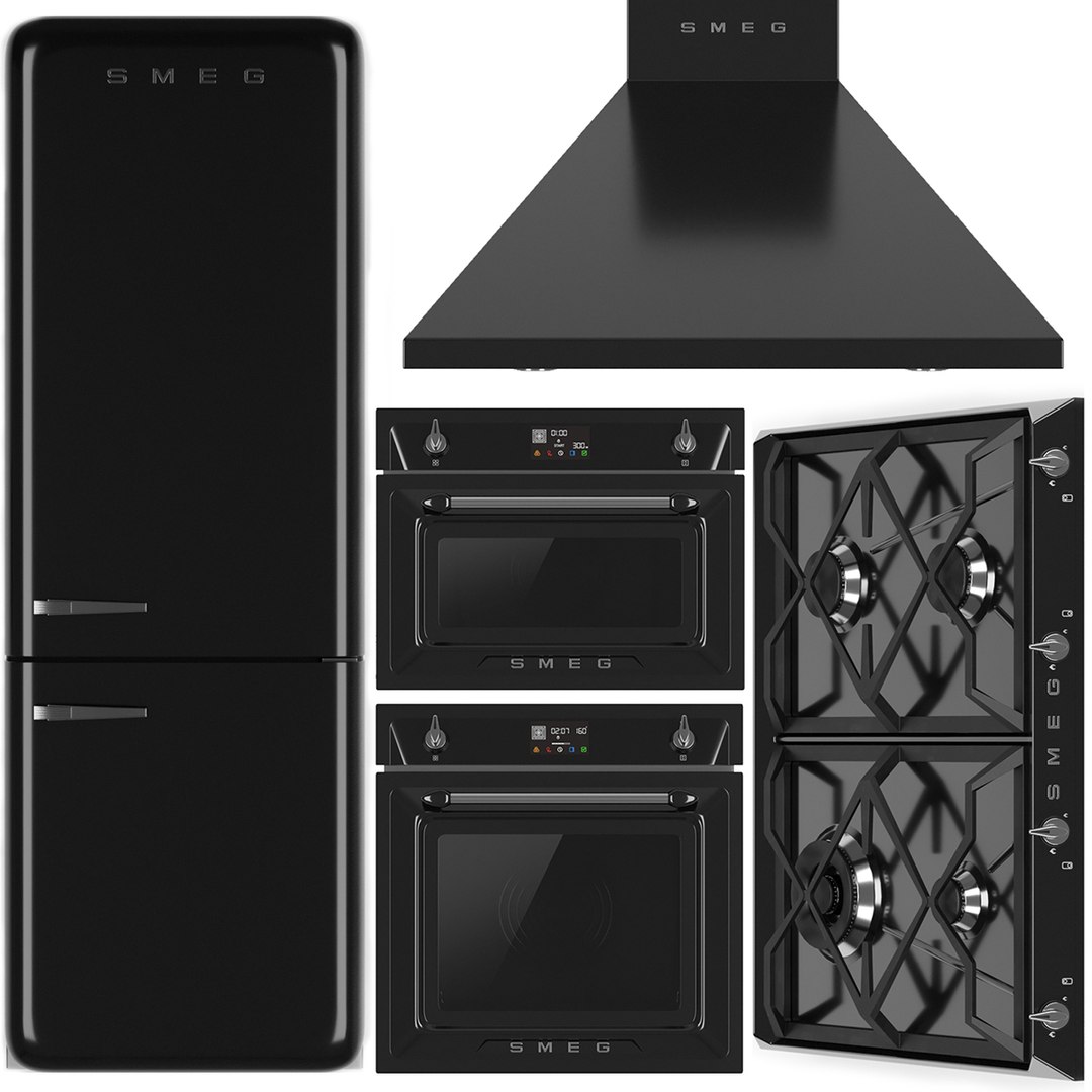 3D Model SMEG Kitchen Appliances - TurboSquid 2202935