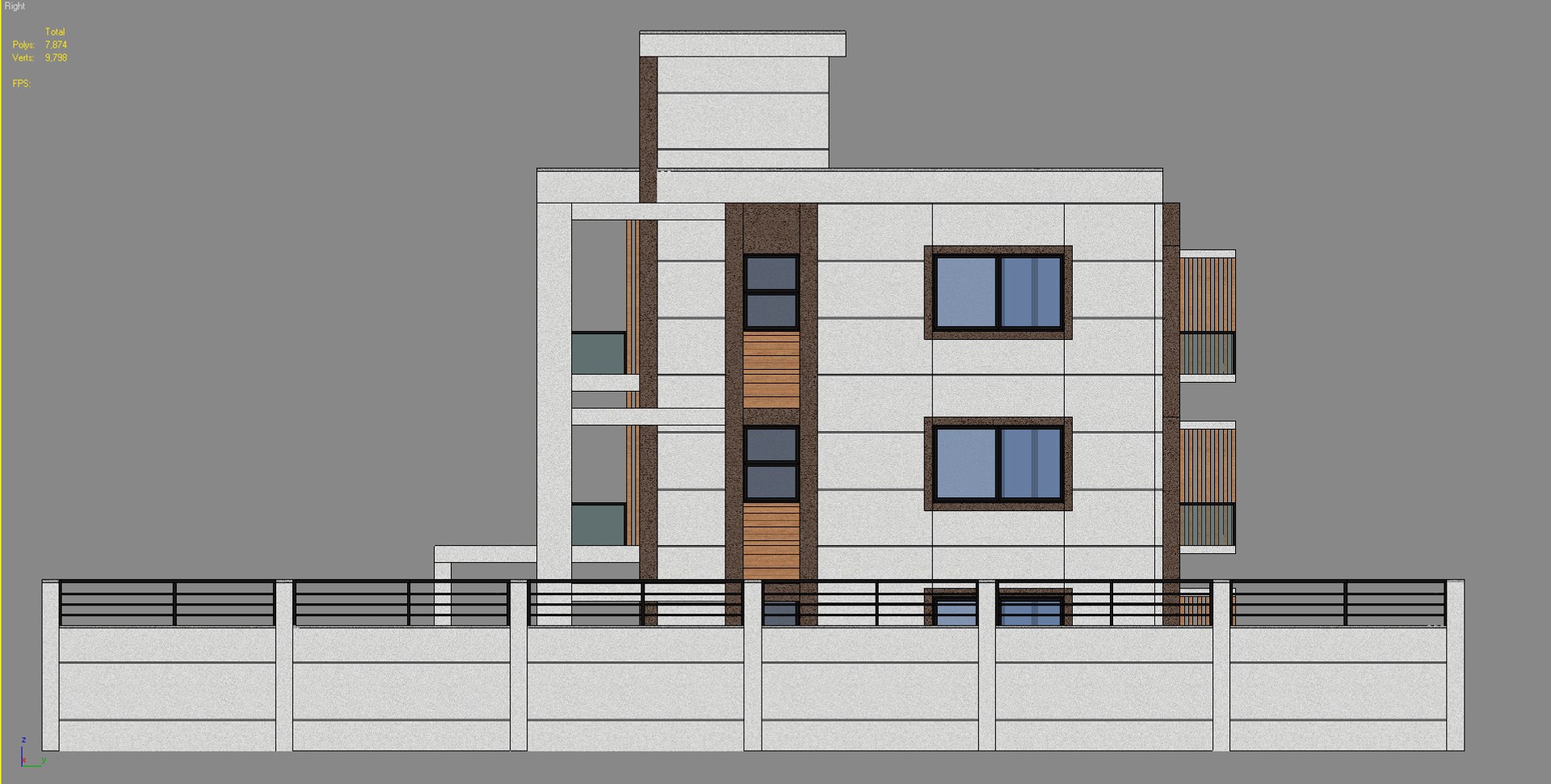 Three Storey House 2 Model - TurboSquid 2197711