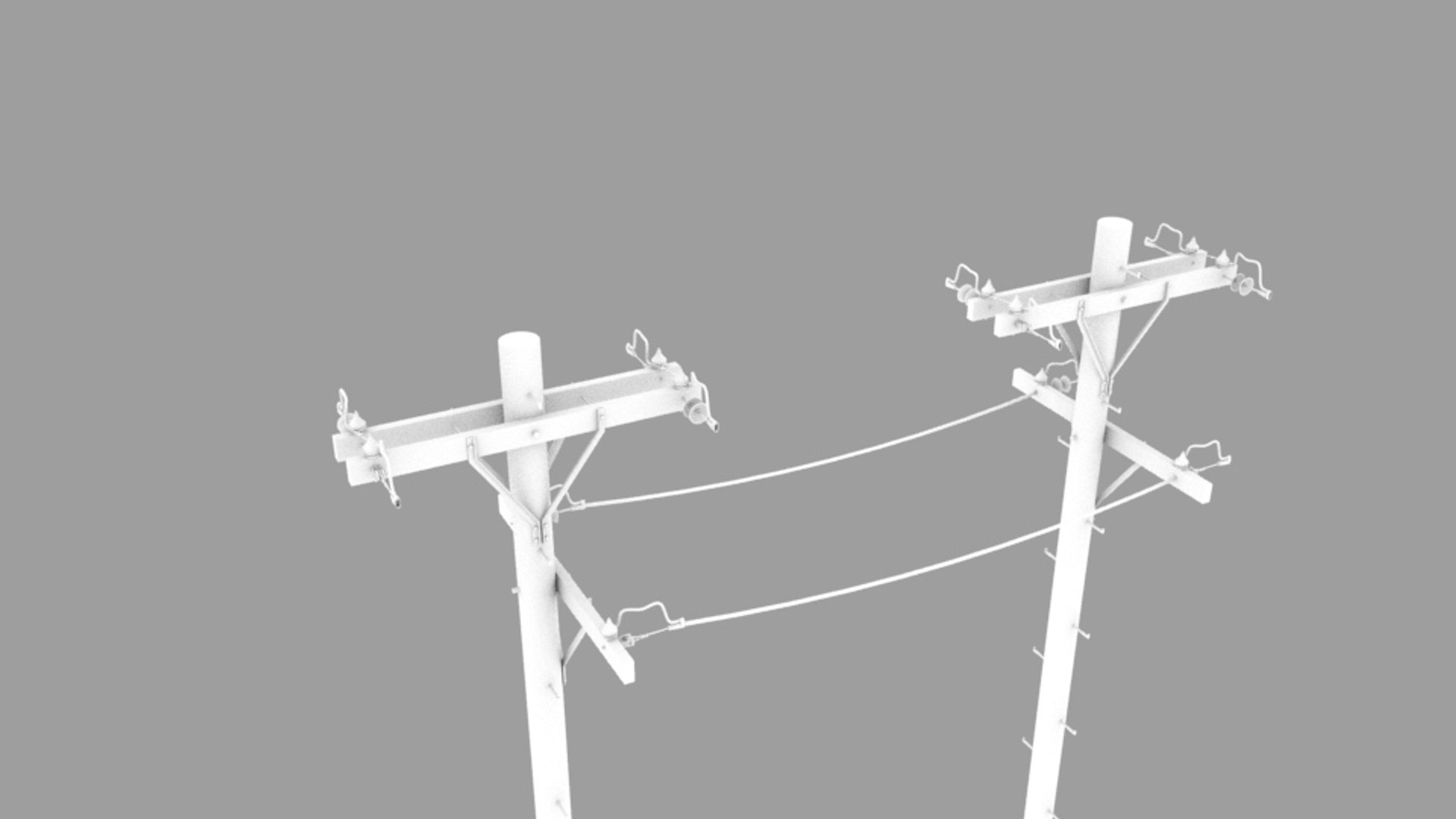 3D Telephone Pole - TurboSquid 1408276