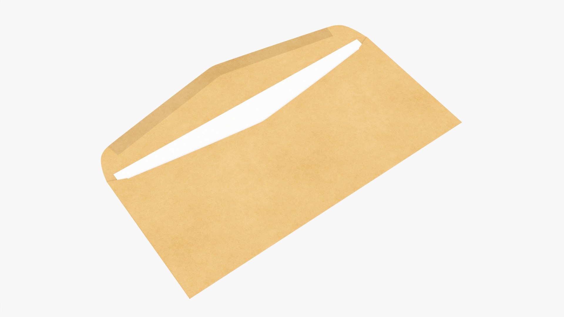 Envelope Mockup 02 Open 3D Model - TurboSquid 1808977